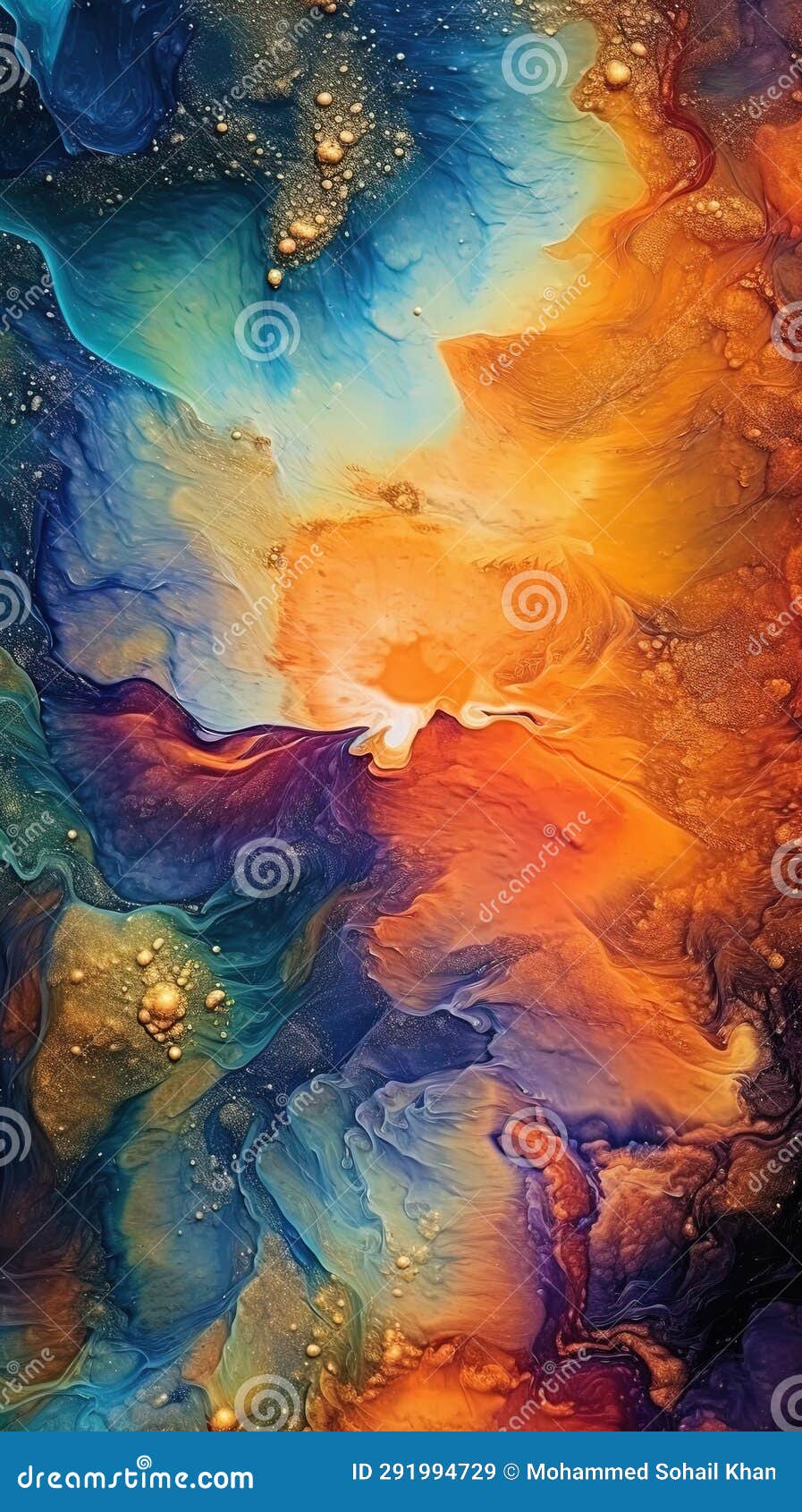 Outer Space Ozone Cosmic RGB Color Abstract Painting Background Stock ...