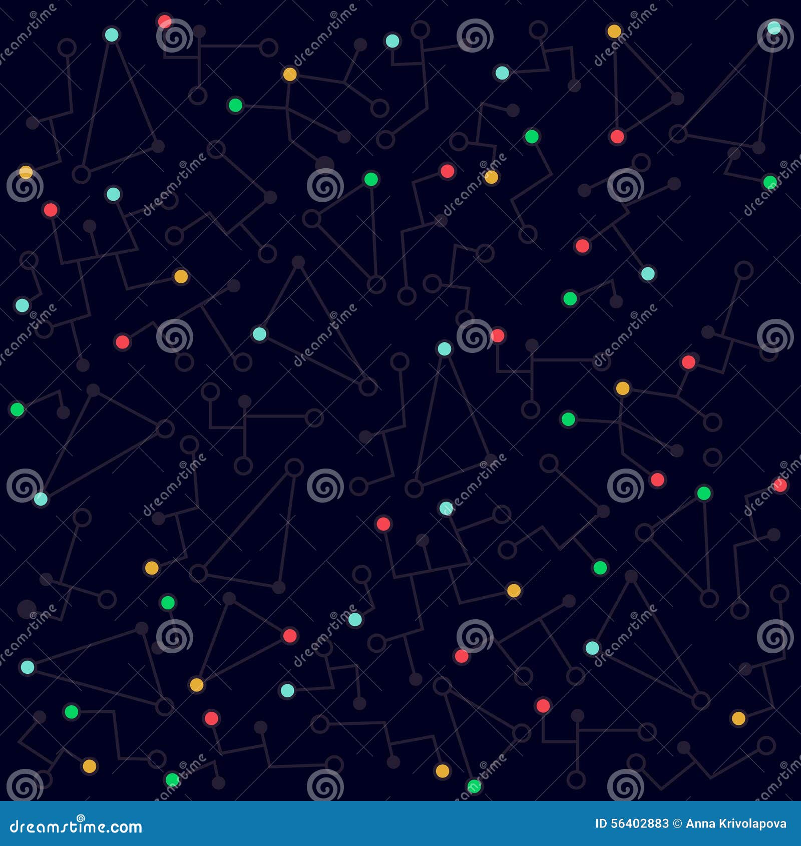 Outer Space. Pattern Texture in Style Flat Stock Vector - Illustration ...