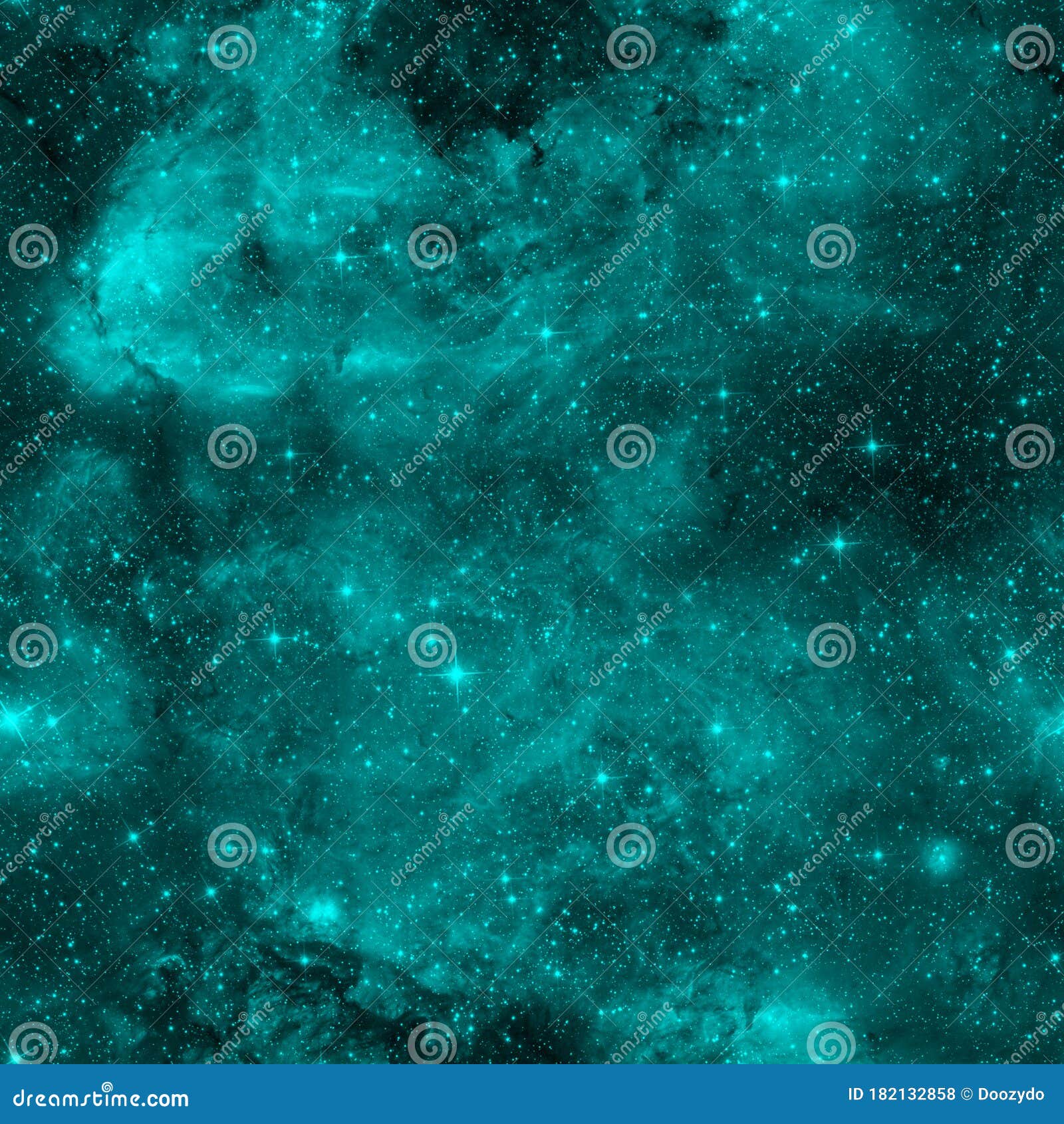 Outer Space Seamless Pattern. Blue Abstract Stock Photo - Image of ...