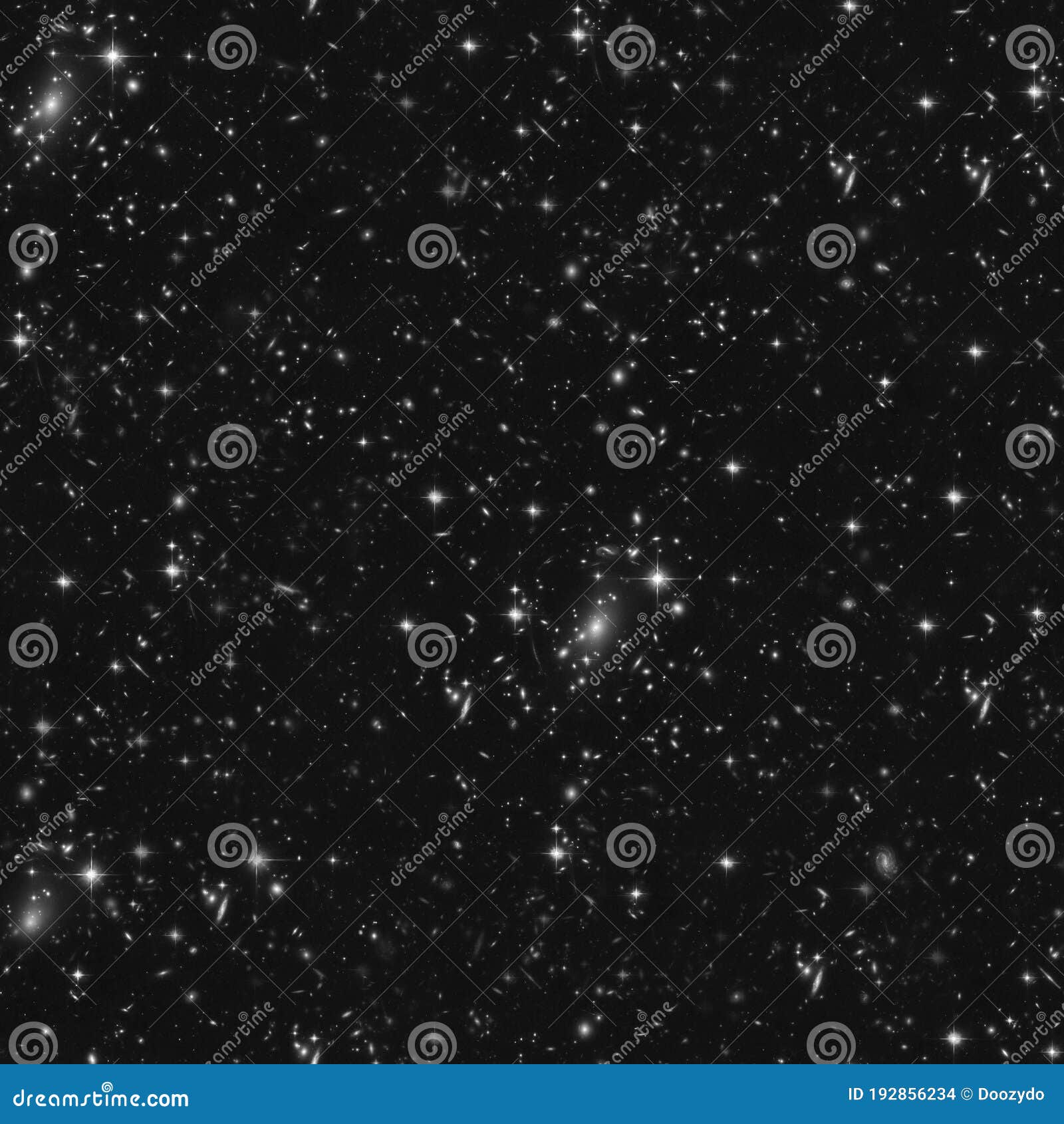 Outer Space Seamless Pattern. Blue Abstract Stock Photo - Image of ...