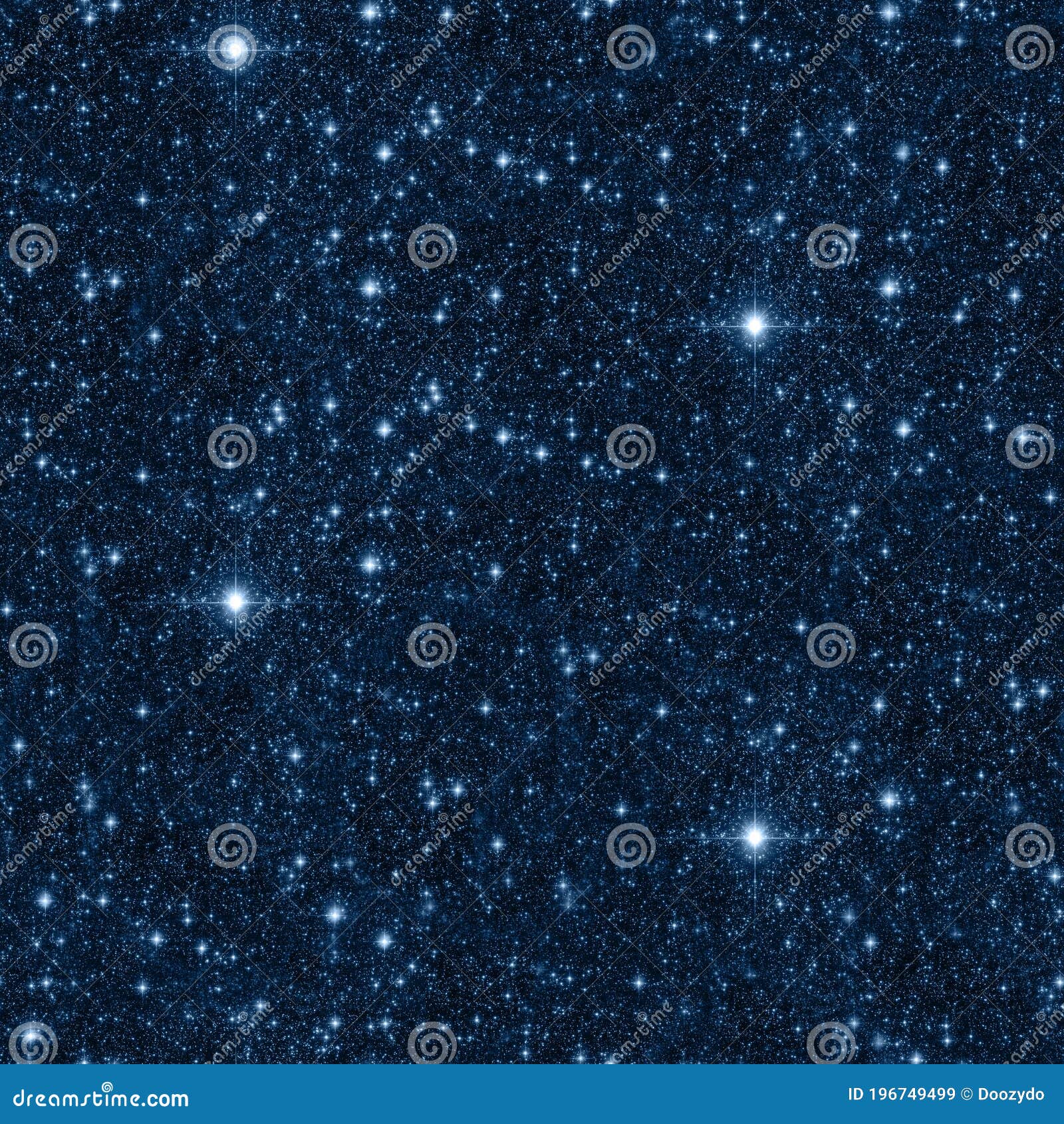 Outer Space Seamless Pattern. Blue Abstract Stock Illustration ...