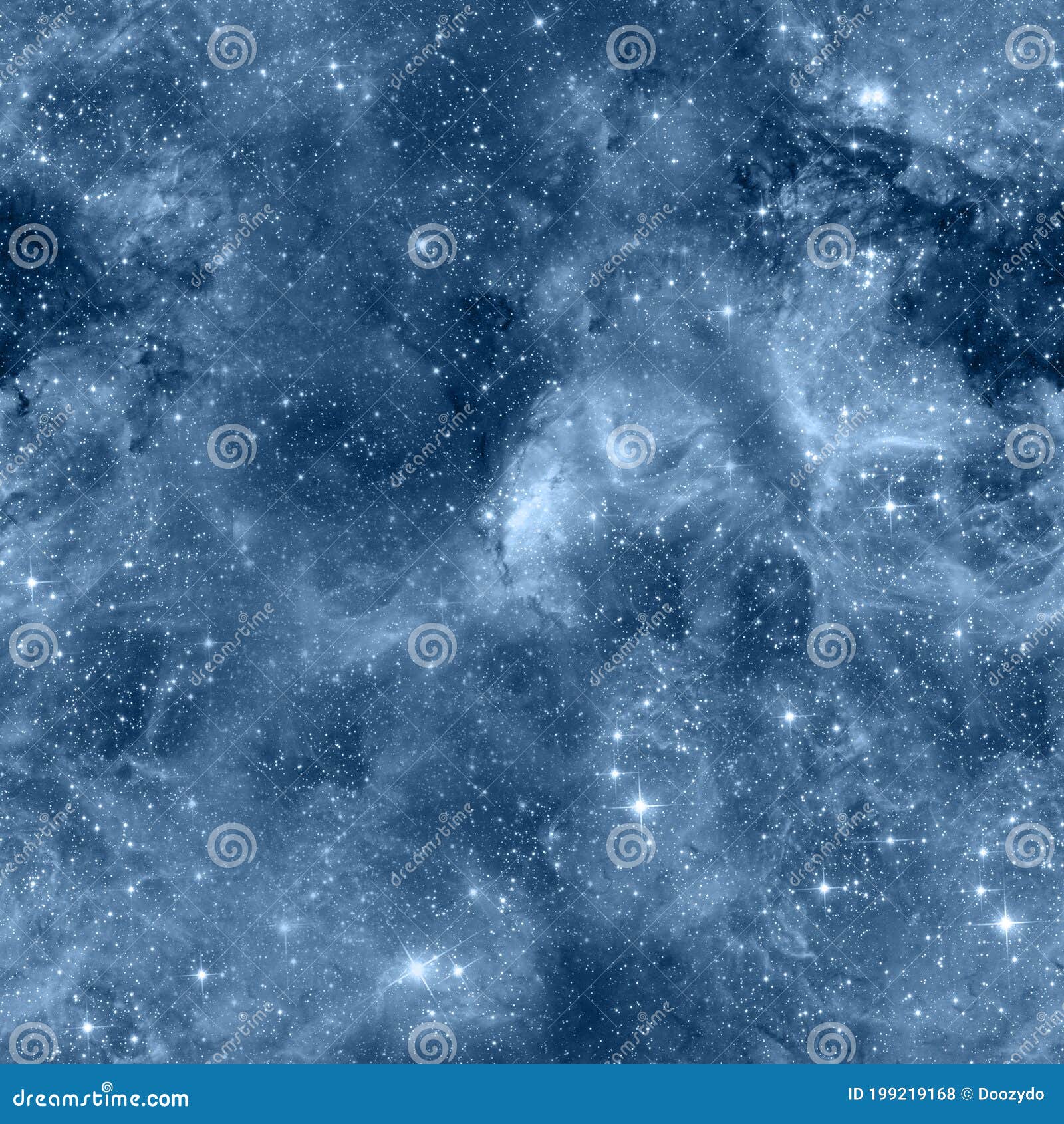 Outer Space Seamless Pattern. Blue Abstract Stock Photo - Image of ...