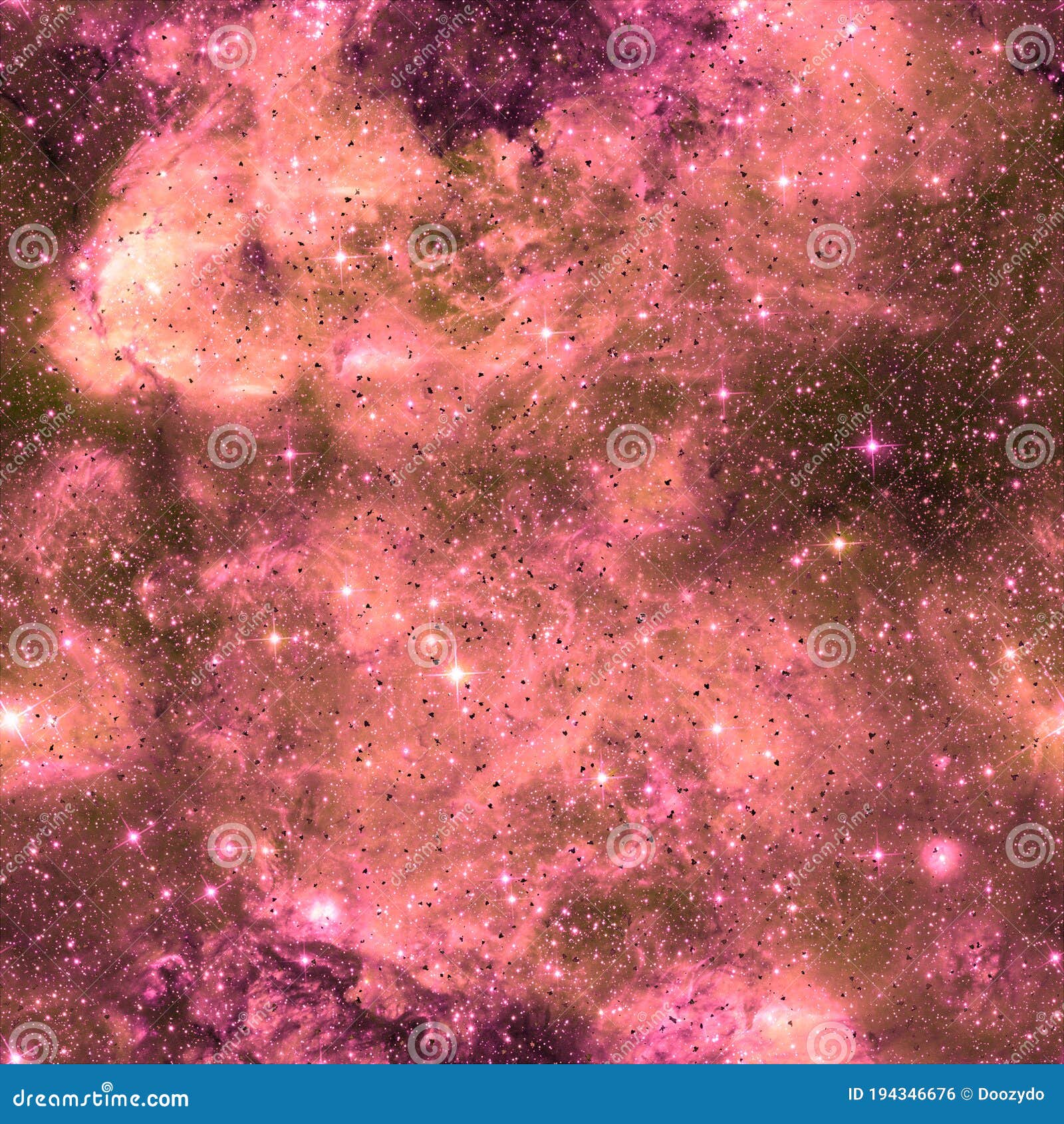 Outer Space Seamless Pattern. Red Abstract Stock Photo - Image of ...