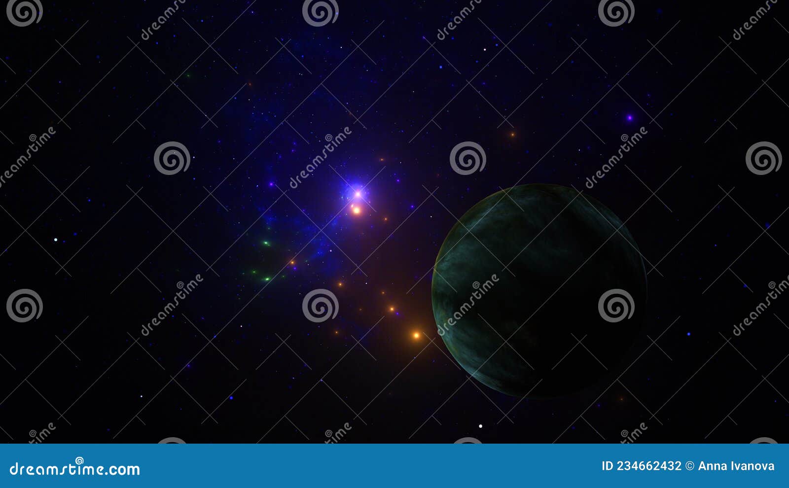 Outer Space, Stars, Galaxies, Planets, Nebulae. Abstract Space, the ...