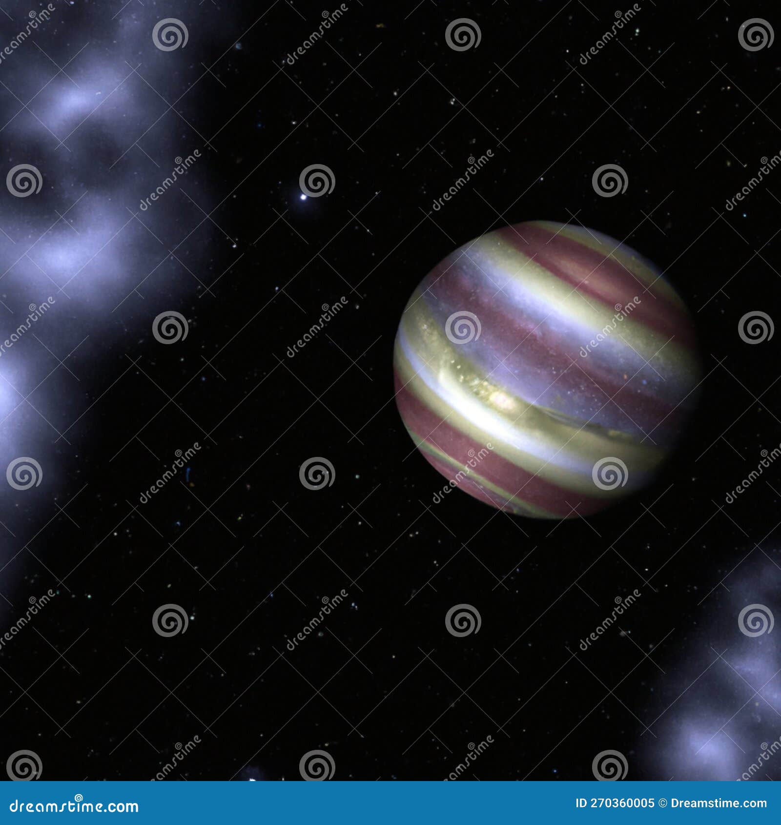 Stars Clusters On The Background Of Vast Cosmic Sphere. Stock ...