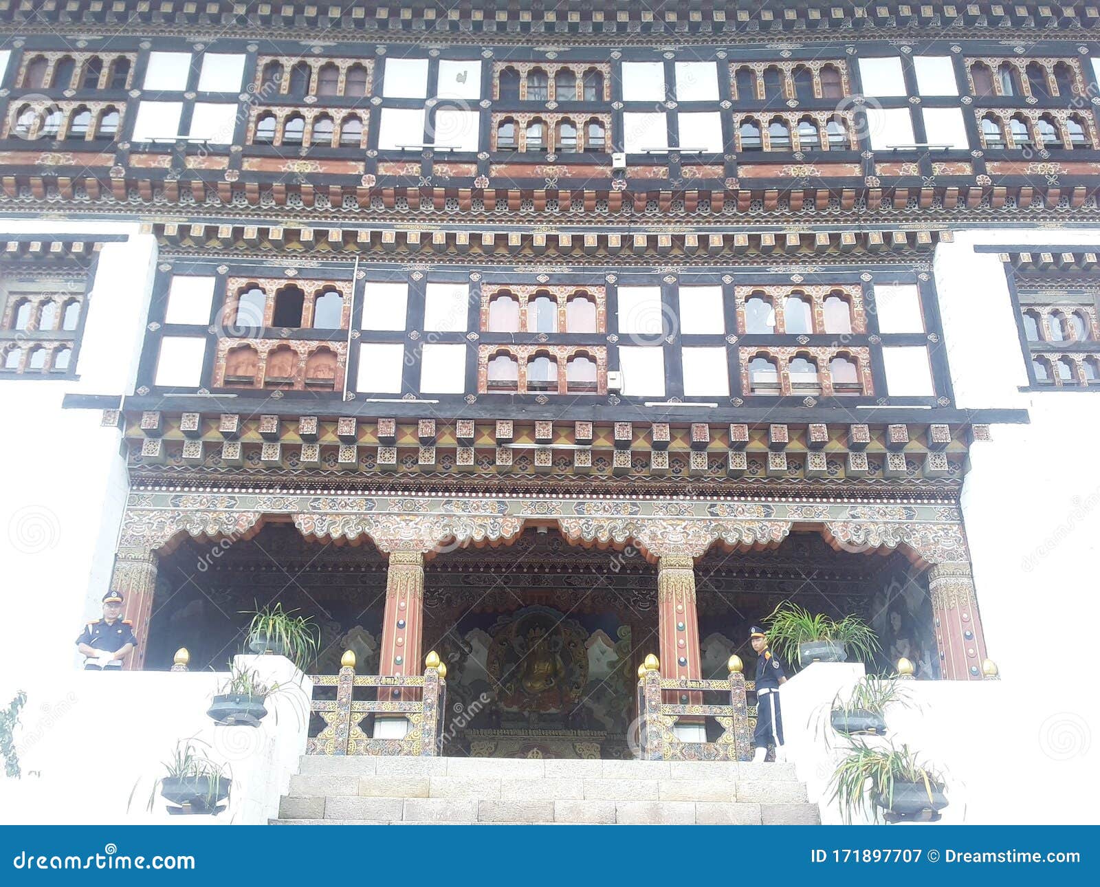 Outer Structure of Parliament House, Thimphu, Bhutan. Editorial ...