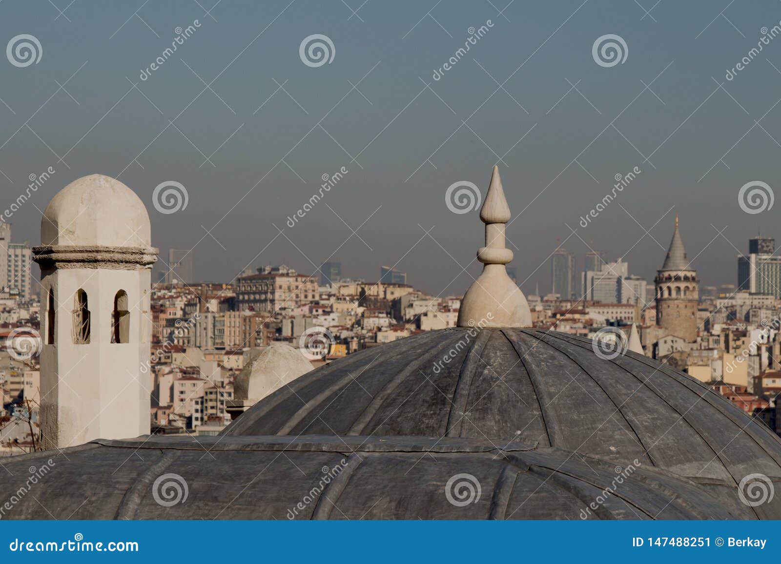 Outer View of Dome in Ottoman Architecture in Turkey Stock Image ...