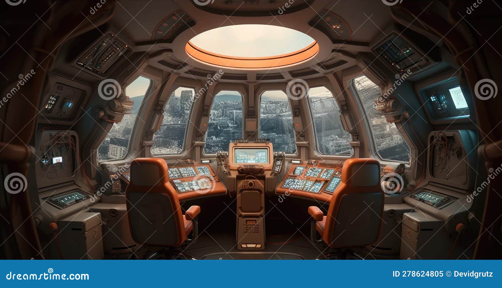 Outer View of Spaceship Window. Generative AI Stock Image - Image of ...