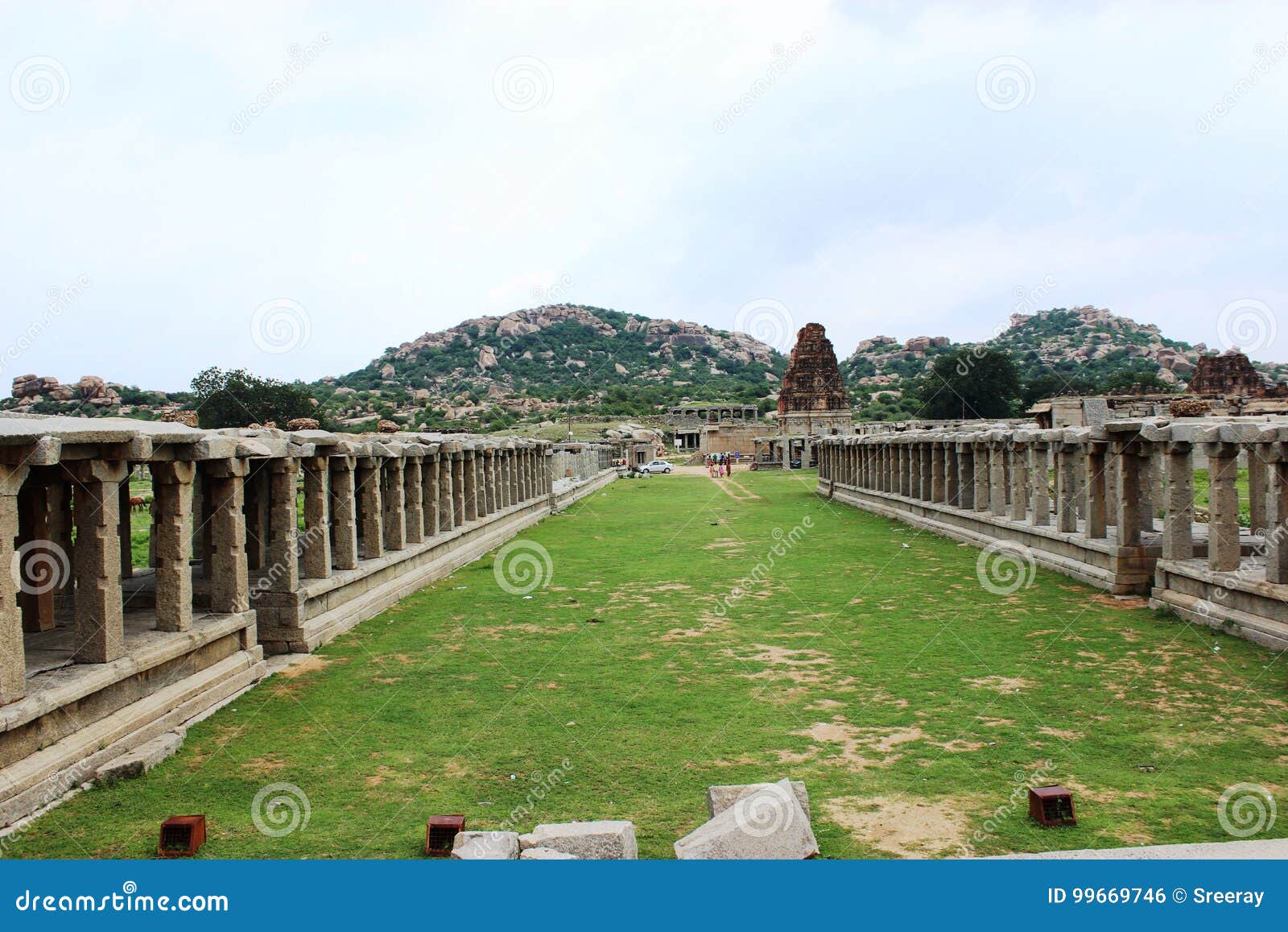 Hampi vittala temple stock photo. Image of fort, invaded - 99669746