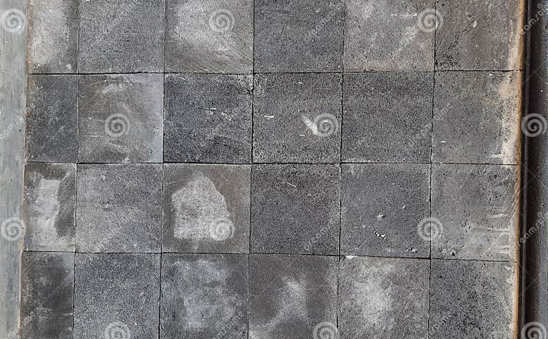 The Outer Wall of the House is Made of Checkered Natural Stone. Stock ...