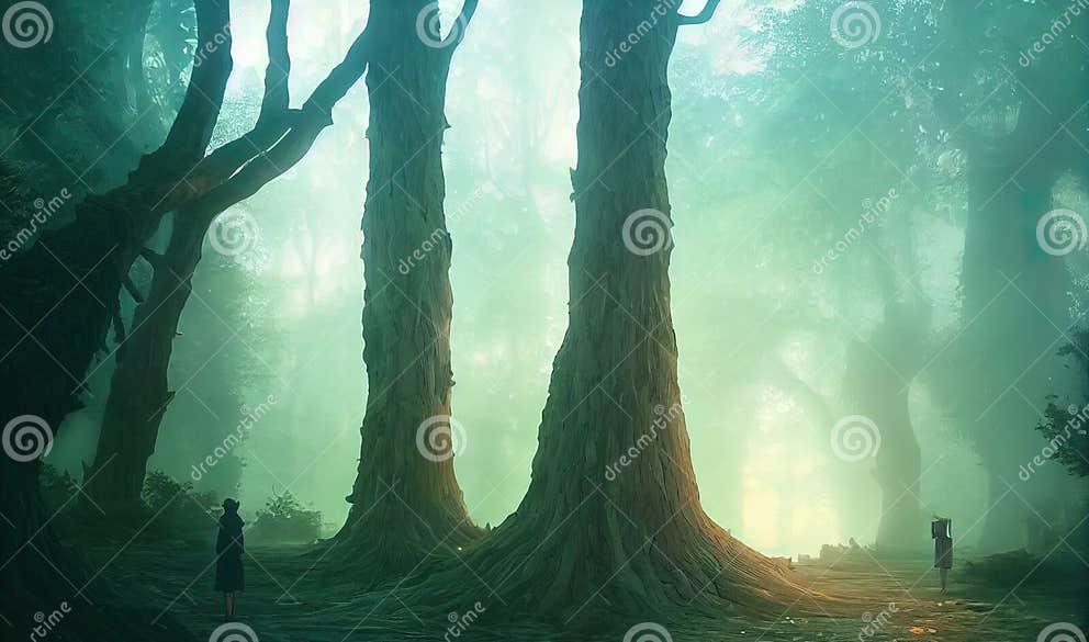 Phantom Tree - Generative AI Stock Illustration - Illustration of tree ...