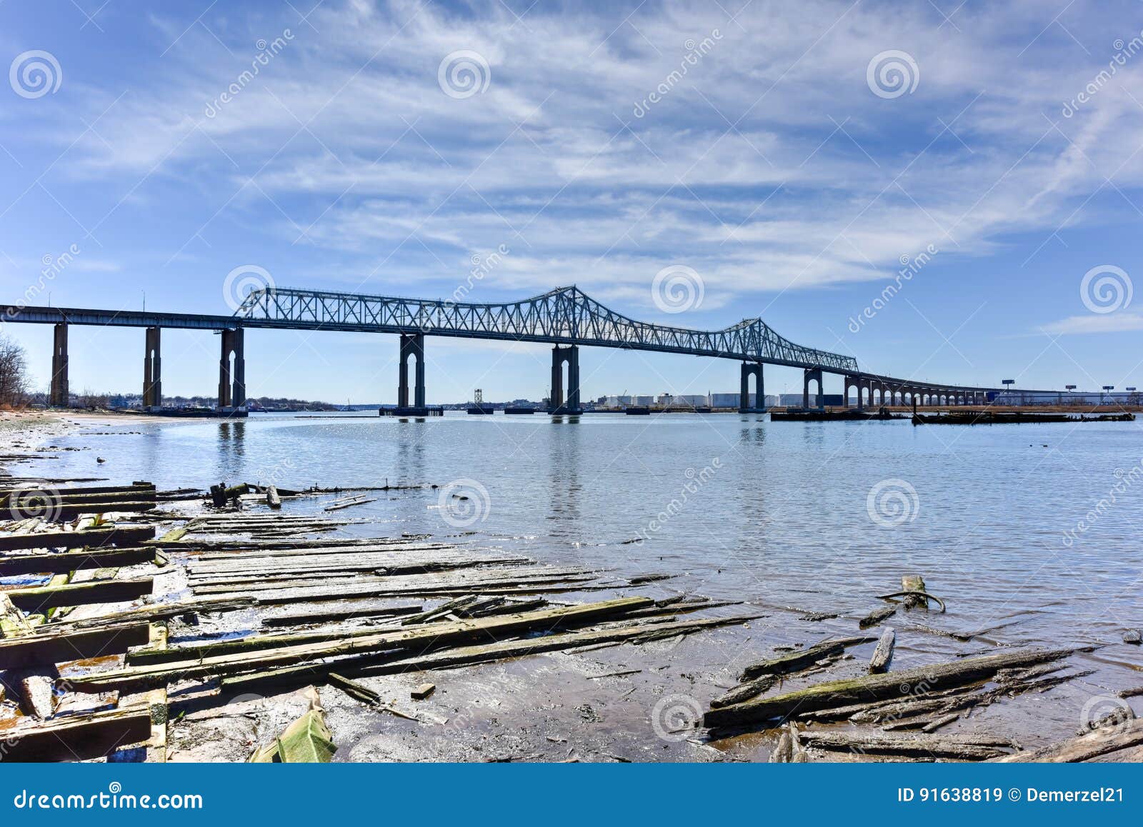 Outerbridge Crossing stock image. Image of staten, crossing - 91638819