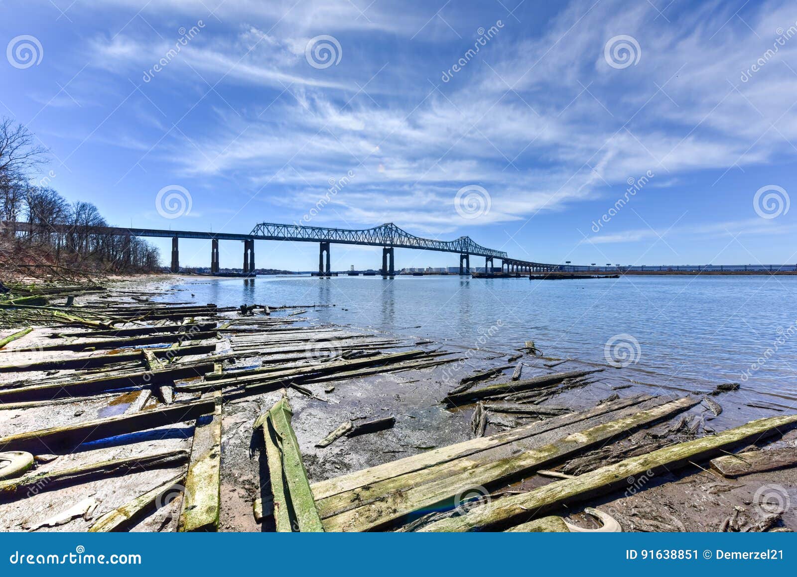 Outerbridge Crossing stock image. Image of jersey, industrial - 91638851