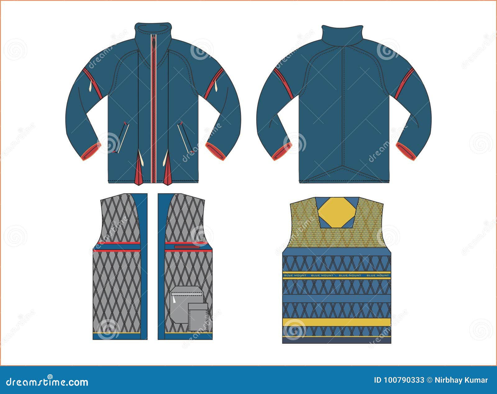 Outerwear VECTOR templates stock vector. Illustration of drawing ...