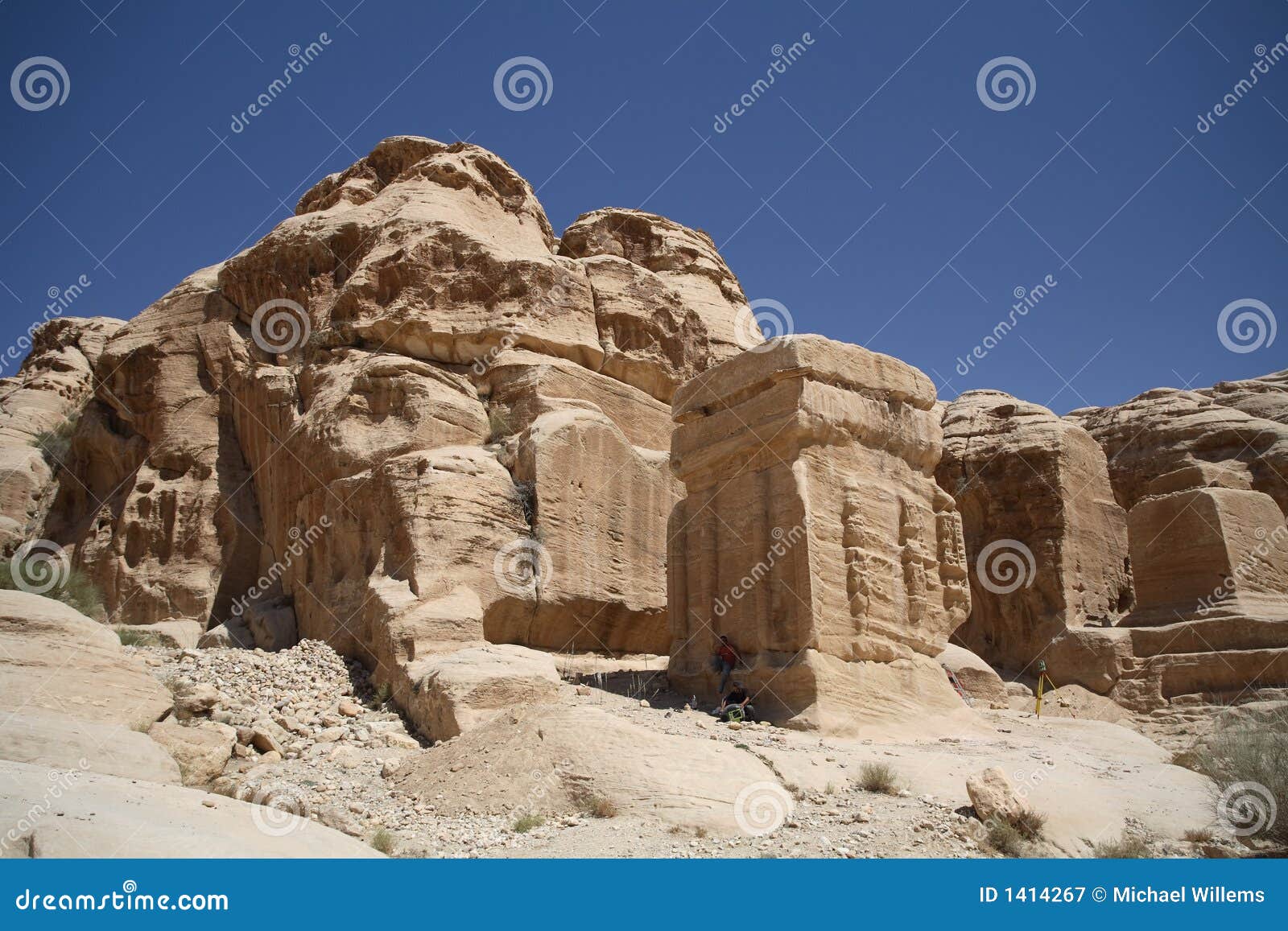 Outerworldly Scene of Petra, Jordan Stock Image - Image of jordan ...