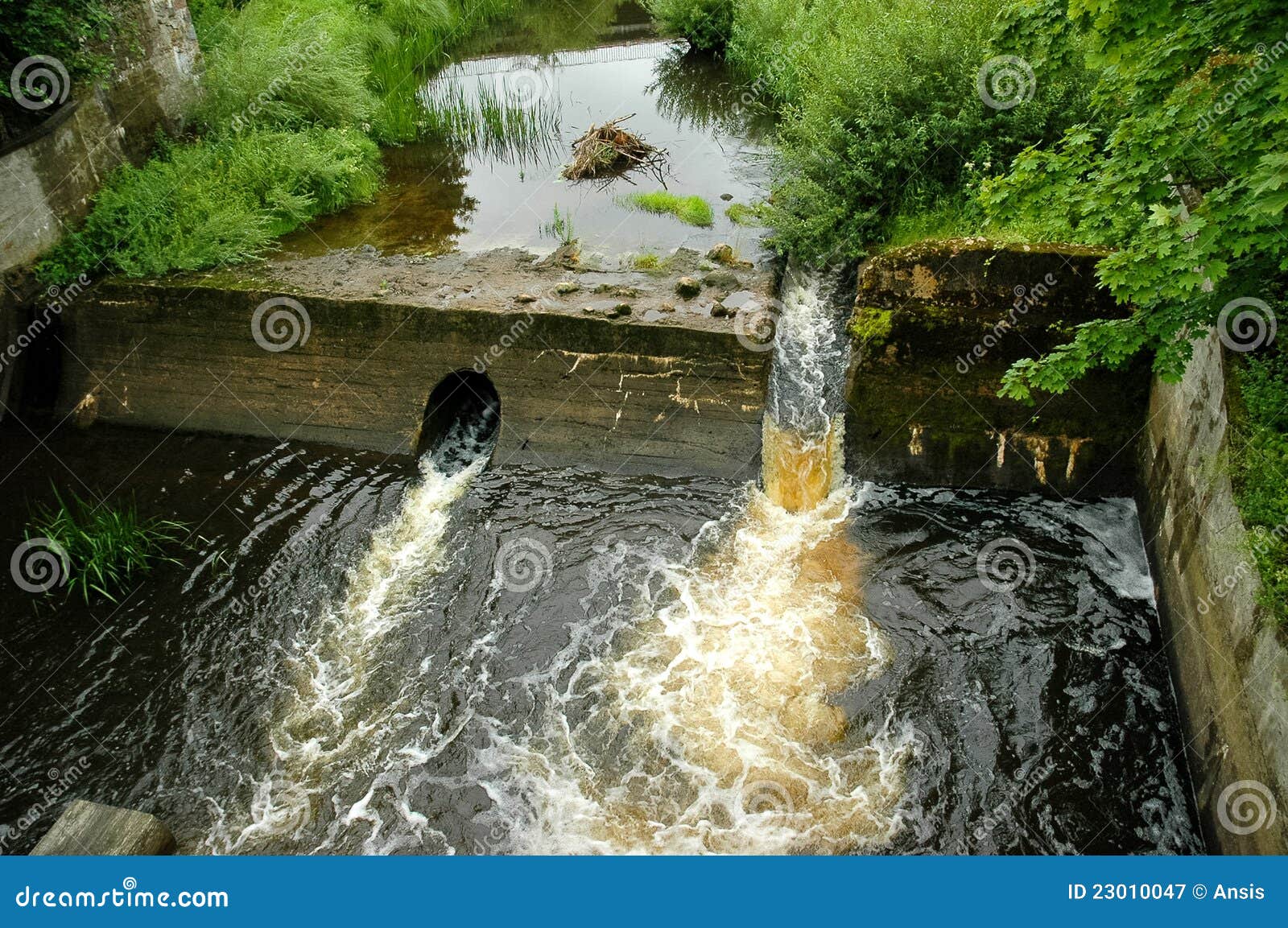 Outfall stock image. Image of resource, waste, industry - 23010047