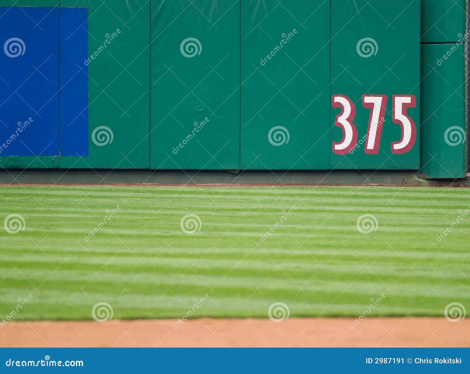 Outfield Dimensions stock image. Image of green, warning - 2987191
