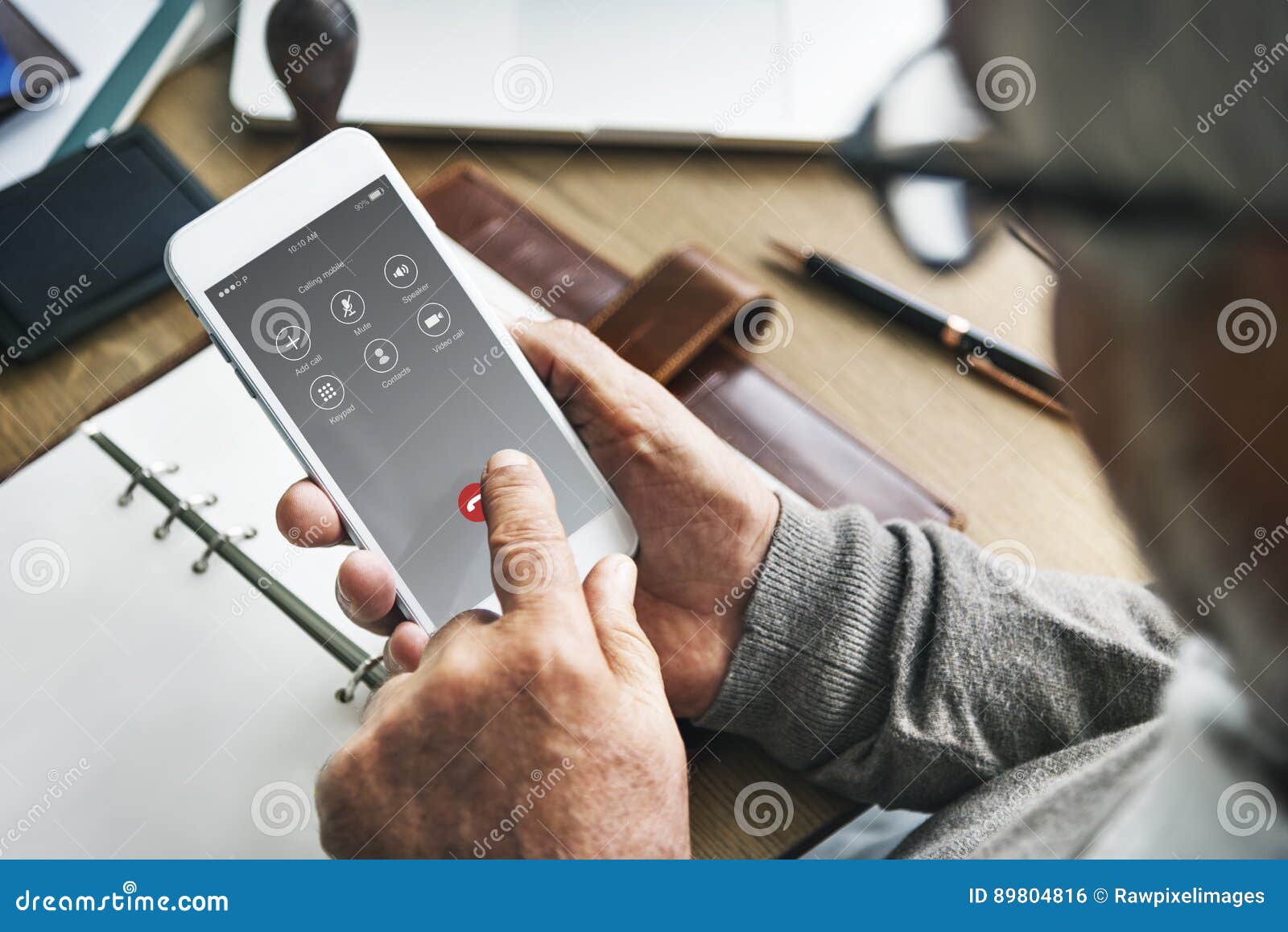 Outgoing Call Calling Communication Concept Stock Photo - Image of ...