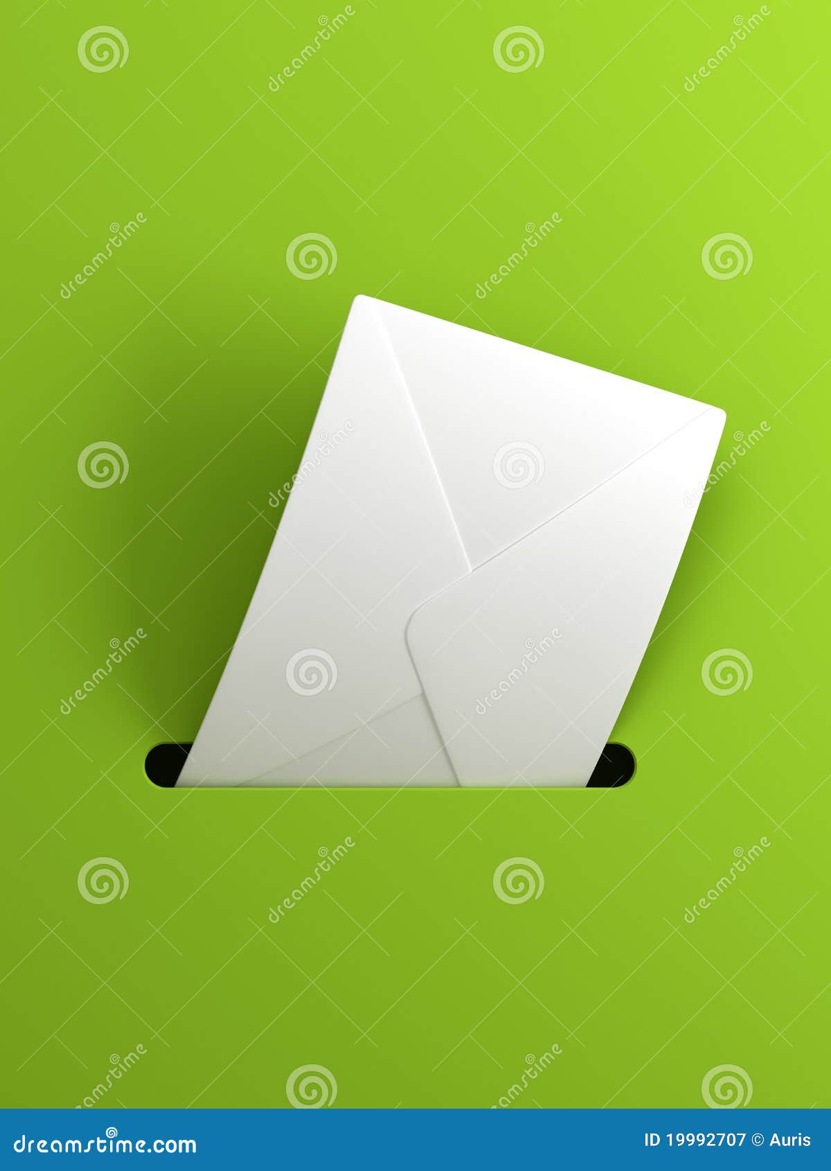 Outgoing letter stock illustration. Illustration of render - 19992707