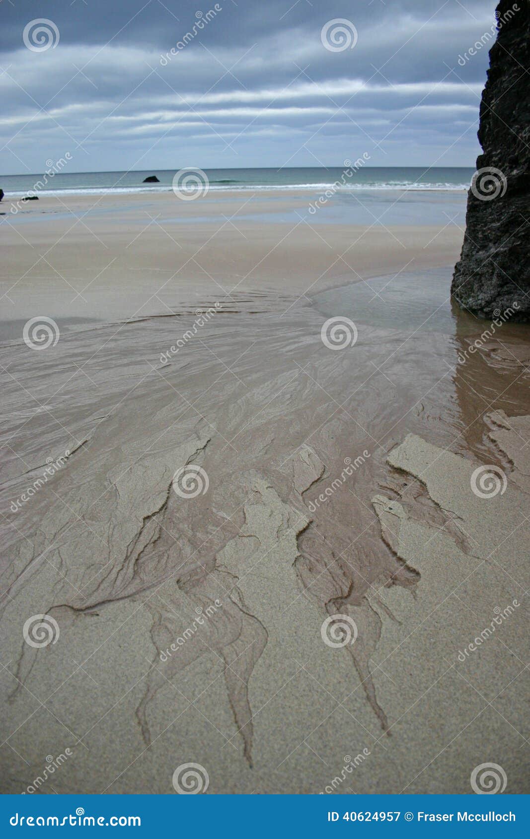 Outgoing tide stock image. Image of wave, sand, tide - 40624957
