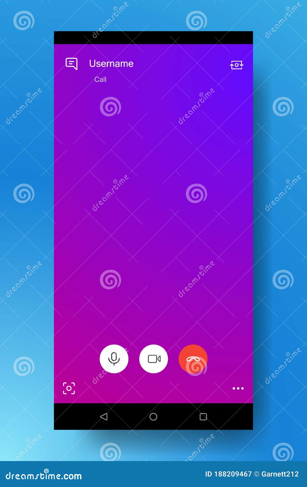 Outgoing Video Call in the Mobile App for Communication and ...