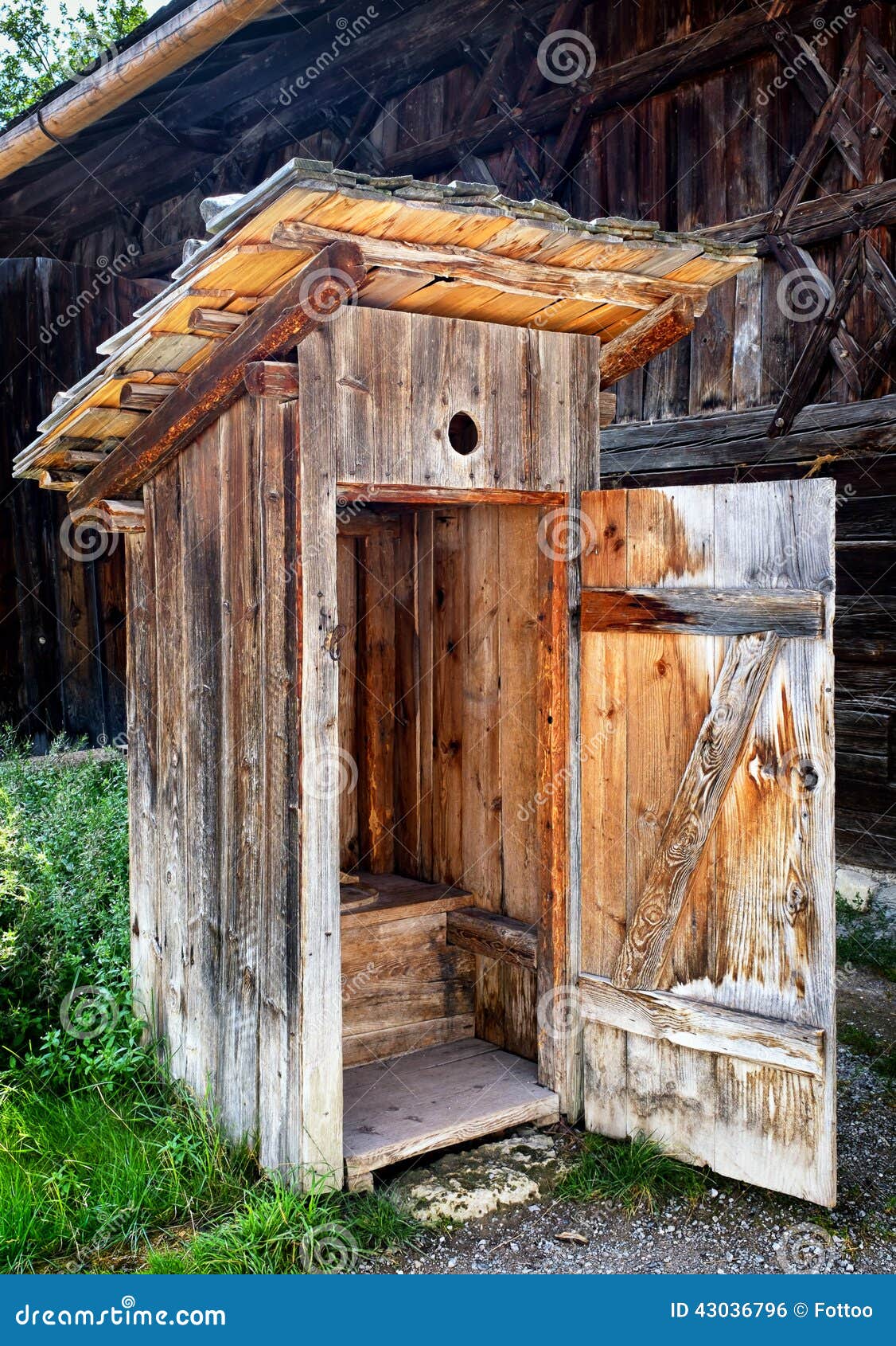 Outhouse stock photo. Image of detail, wooden, shack - 43036796