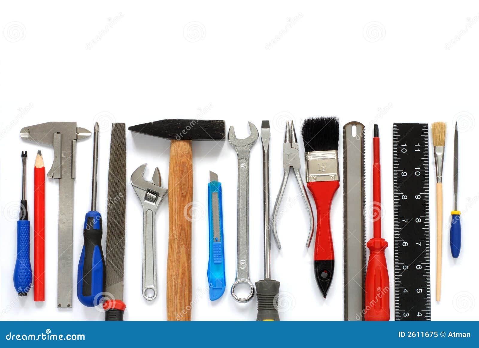 Outils image stock. Image du marteau, réparation, tournevis - 2611675