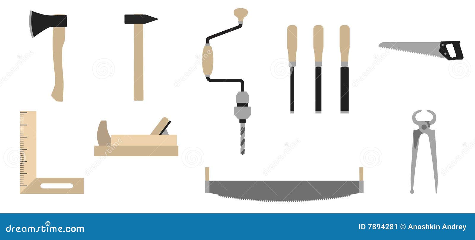Outils de charpentier illustration stock. Illustration du charpentier ...