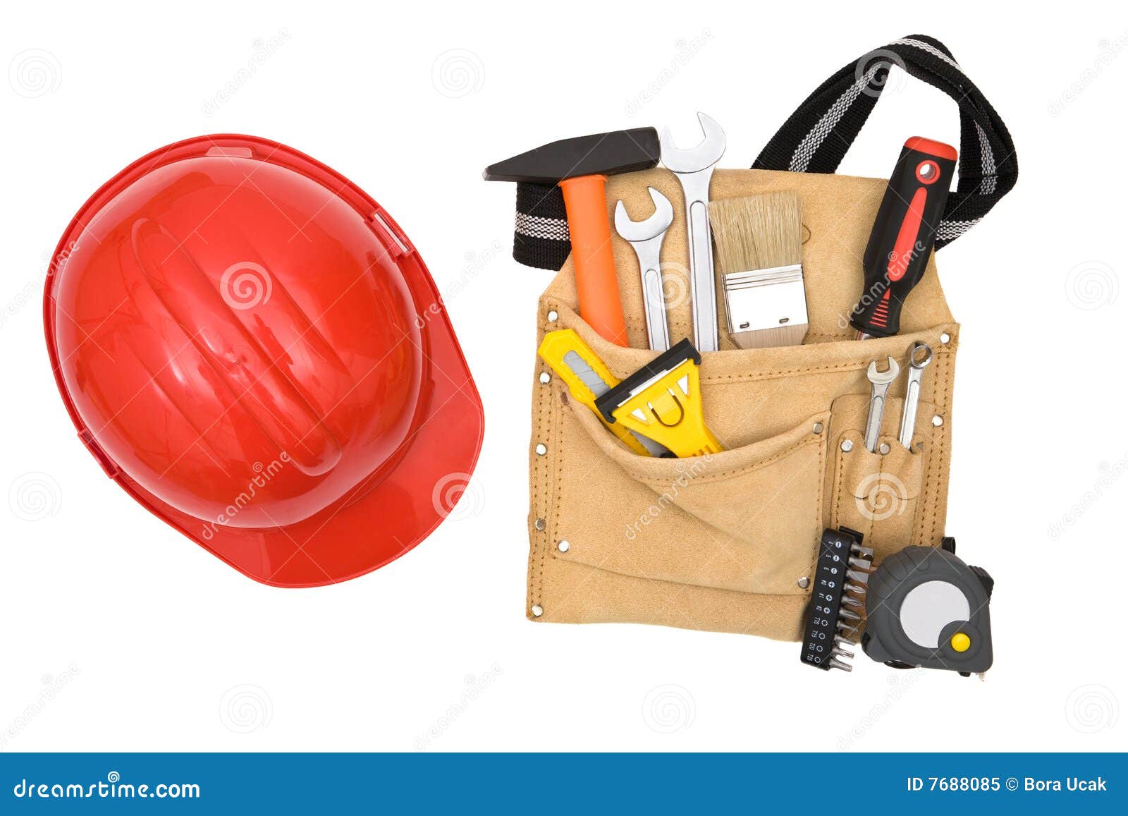 Outils de construction image stock. Image du couteau, cuir - 7688085