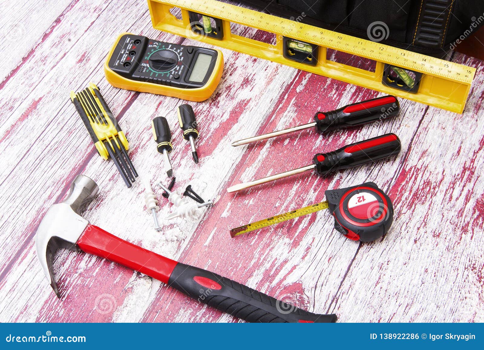 Outils de construction photo stock. Image du constructeur - 138922286