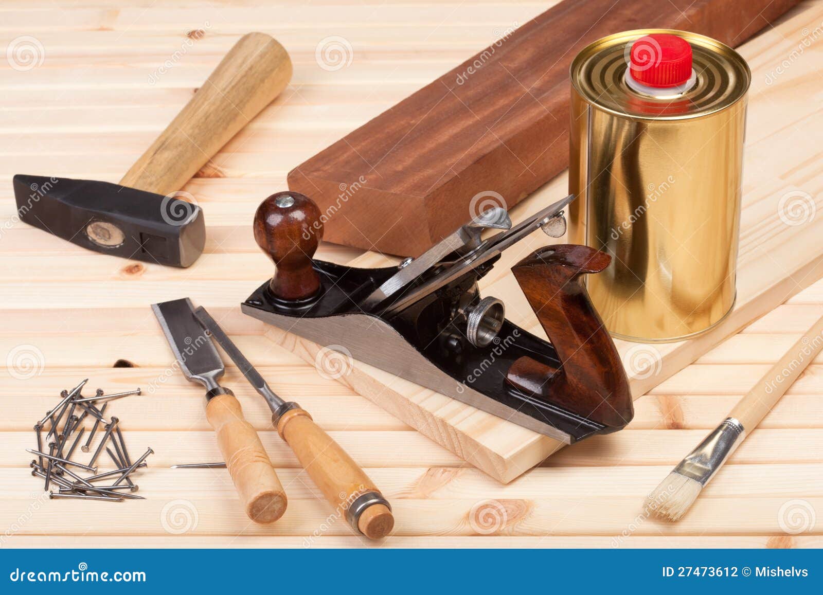 Outils de menuiserie photo stock. Image du main, outil - 27473612