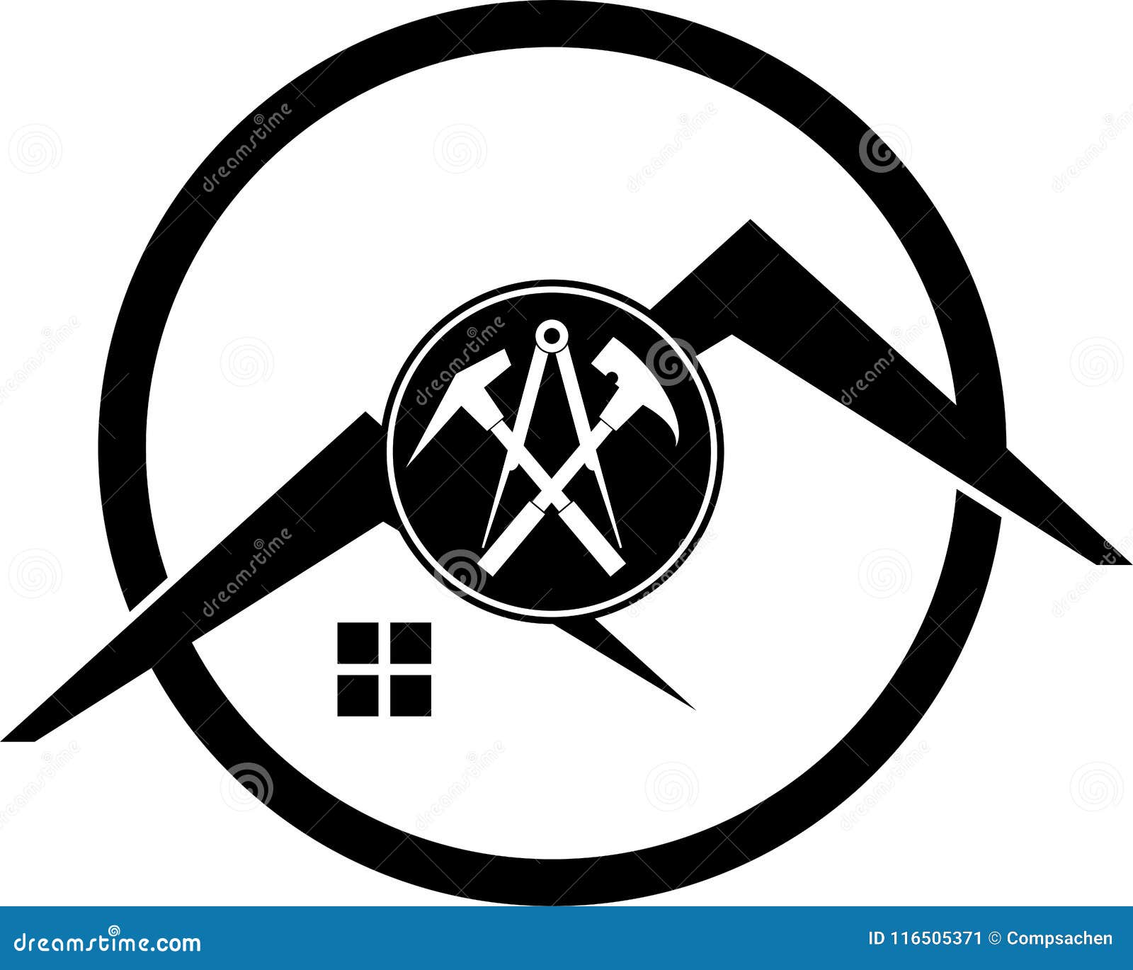 Outils Et Logo De Toit, De Roofer Et De Construction, Label D ...