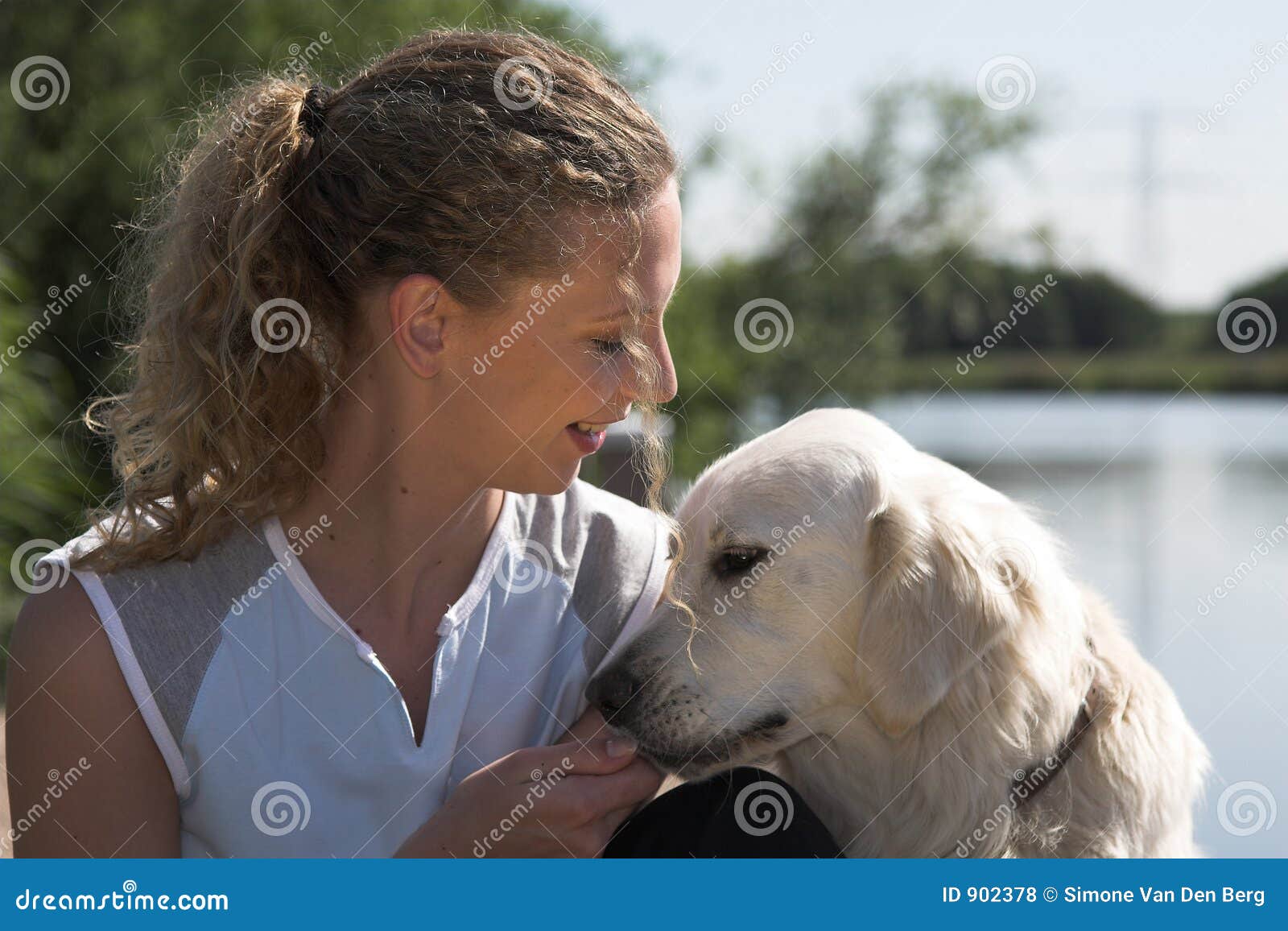 Outing with the dog stock photo. Image of smile, casual - 902378