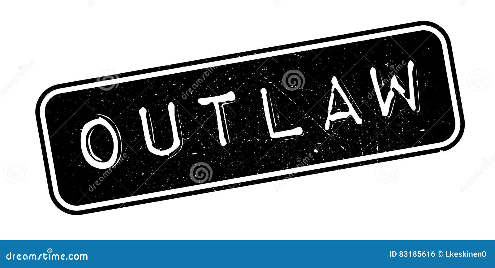 Outlaw Red Stamp Text Cartoon Vector | CartoonDealer.com #48878321