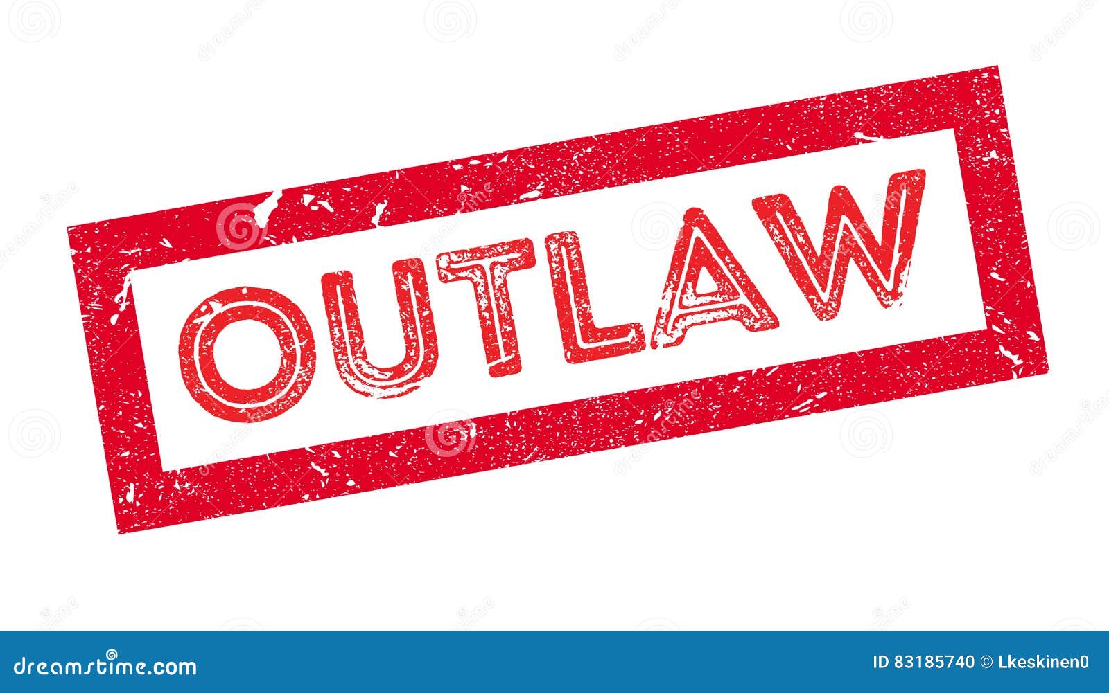Outlaw Red Stamp Text Cartoon Vector | CartoonDealer.com #48878321