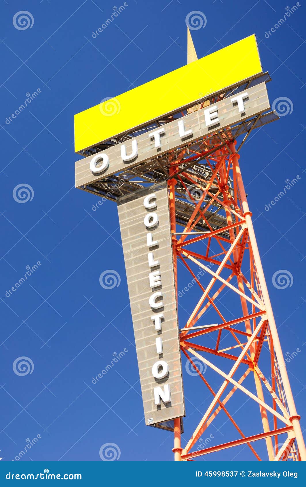 Outlet. stock image. Image of tower, colors, american - 45998537