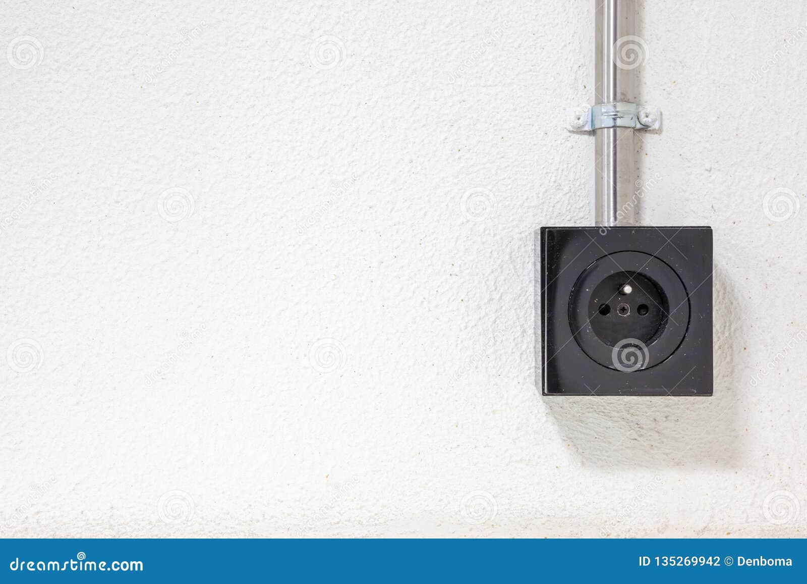 Outlet in black stock photo. Image of outlet, blur, connection - 135269942