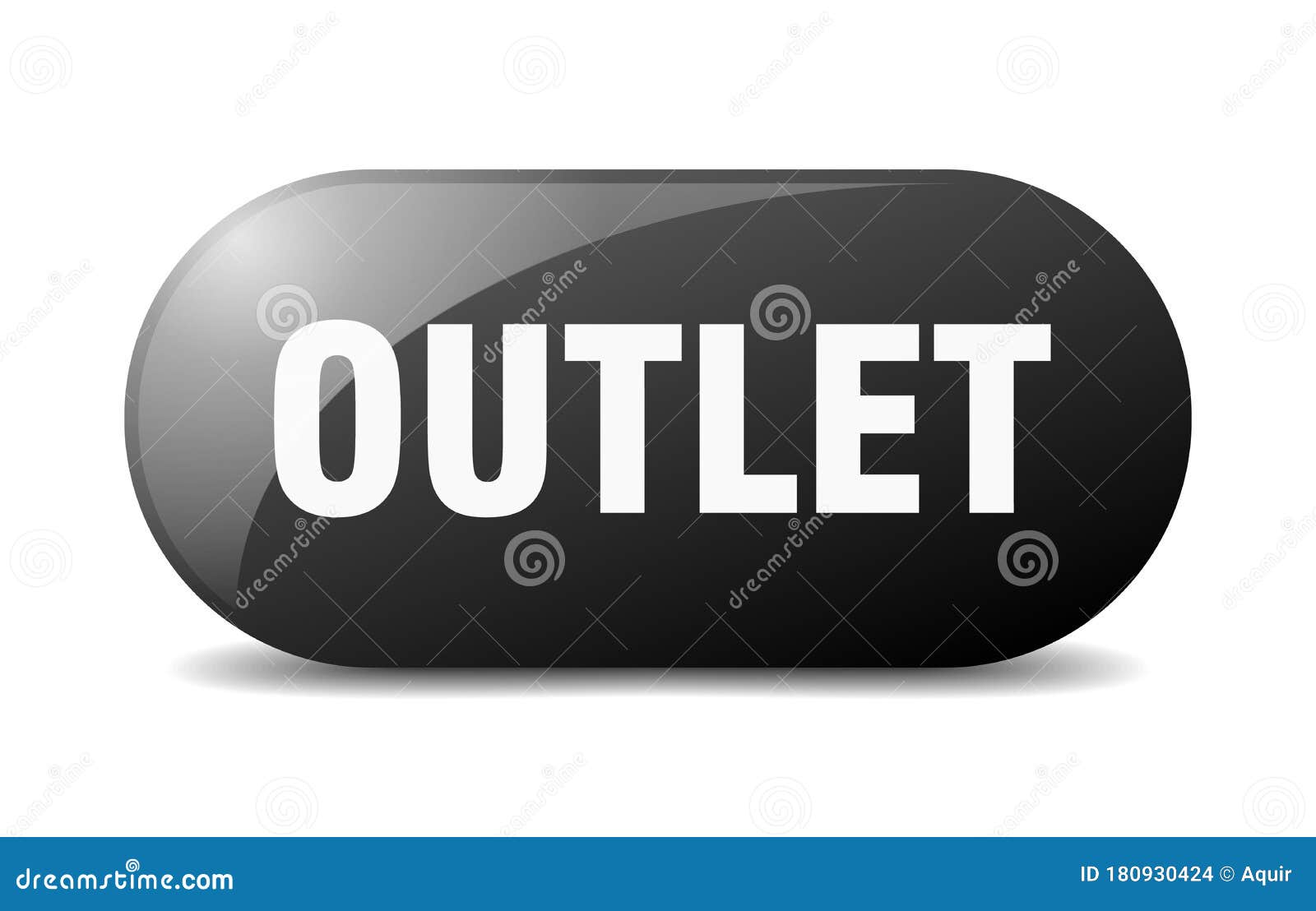 Outlet Button. Outlet Sign. Key. Push Button Stock Vector ...