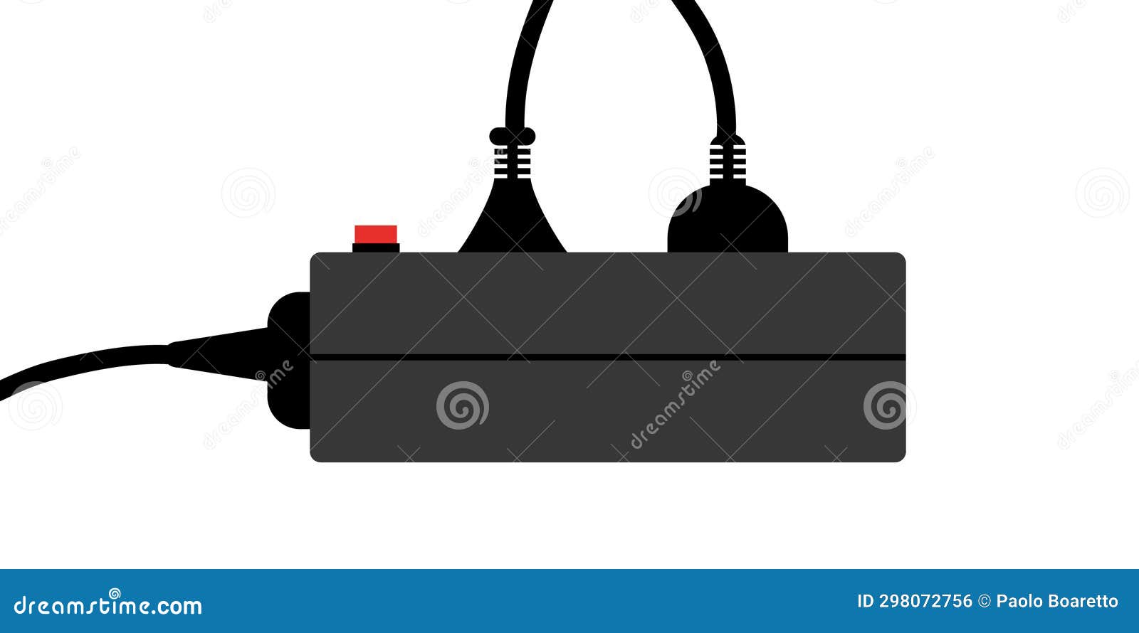Outlet Cartoon Vector. Free Space for Text Stock Illustration ...