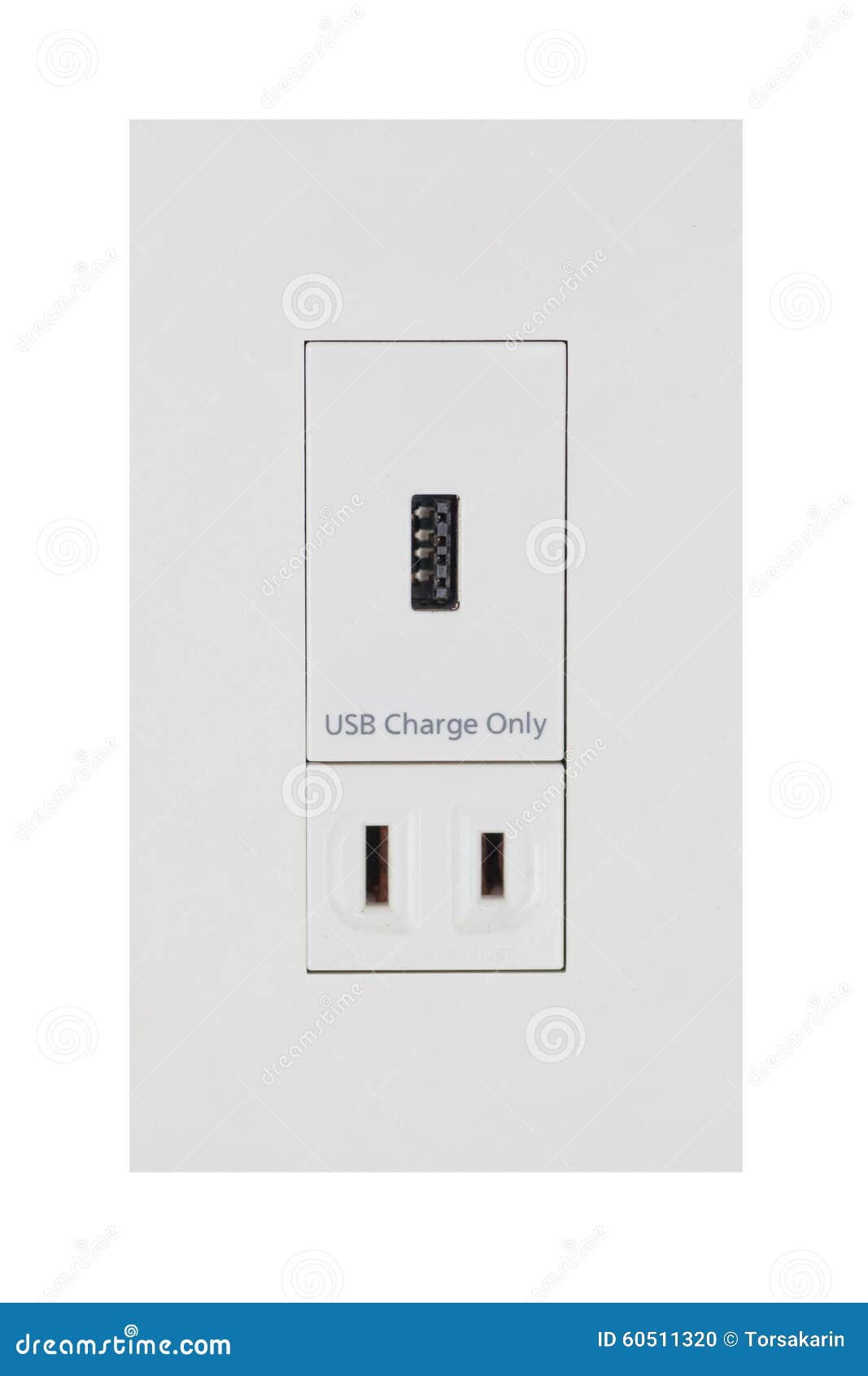 Outlet for Computer and Cell Phone USB Charging Stock Photo - Image of ...