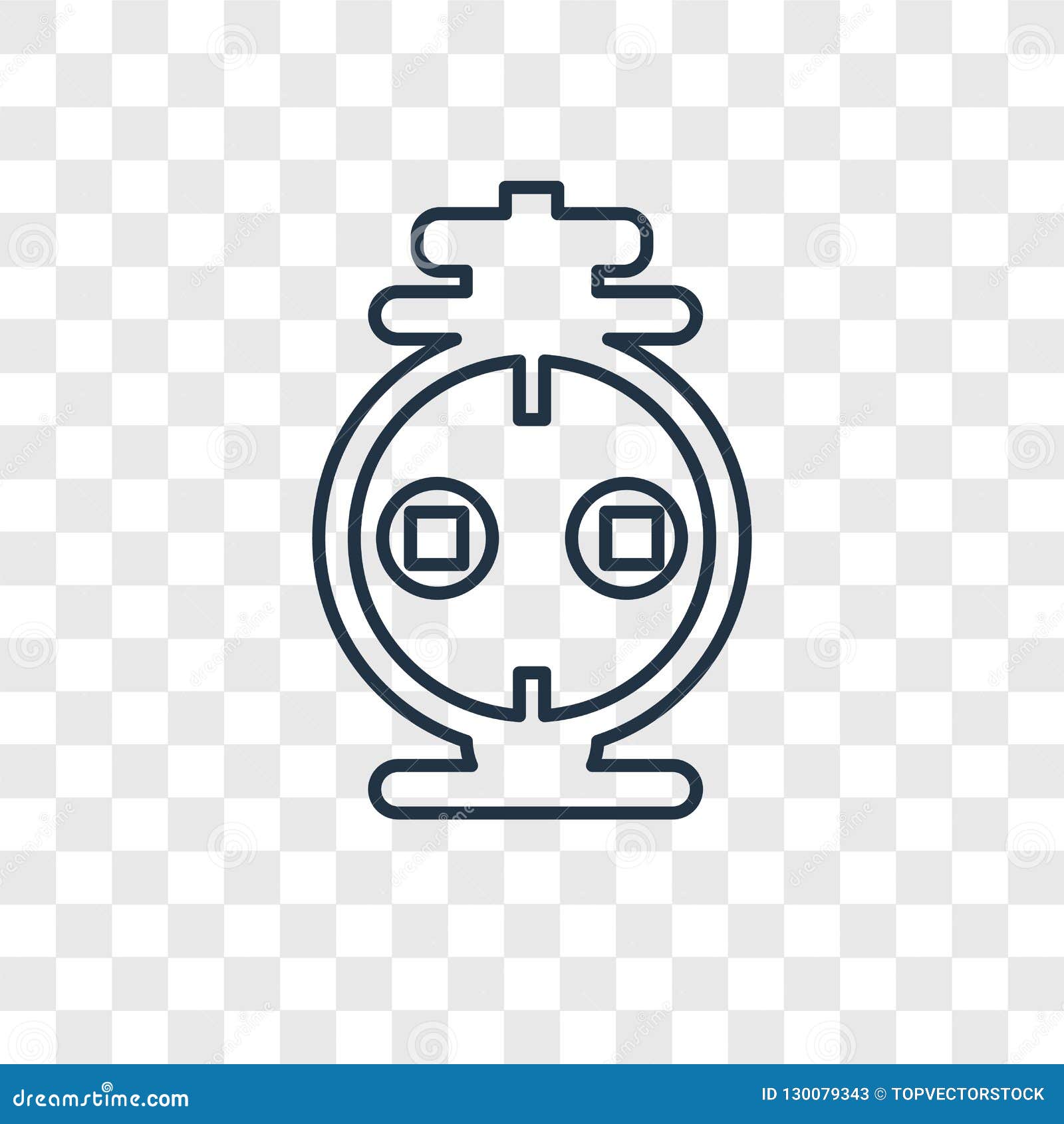 Outlet Concept Vector Linear Icon Isolated on Transparent Background ...