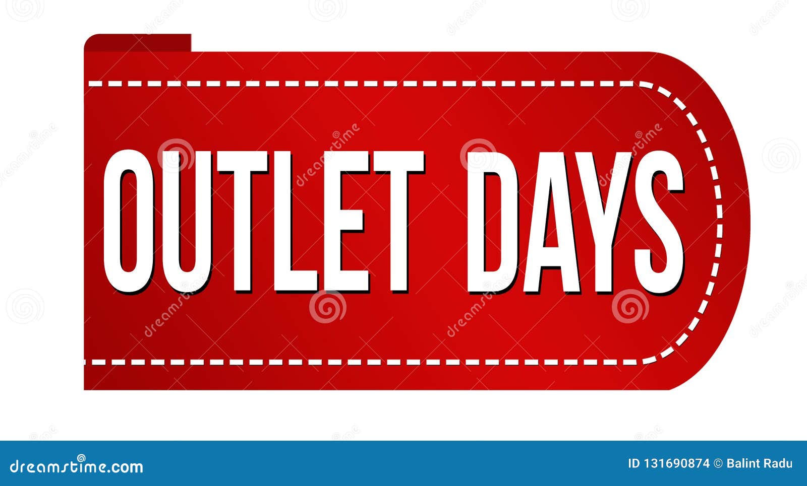 Outlet days banner design stock vector. Illustration of sticker - 131690874