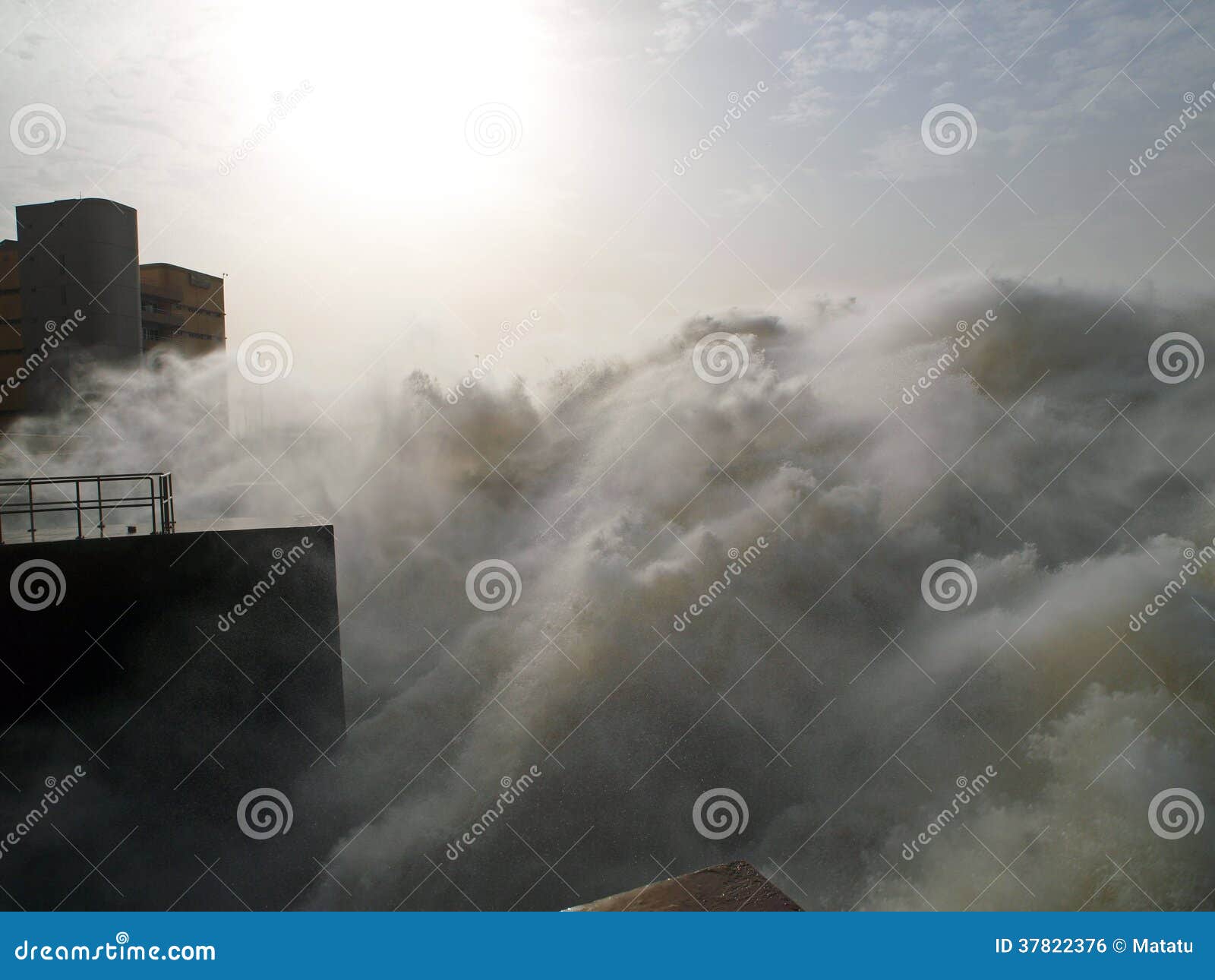 The Outlet of the Merowe Hydroelectric Power Station Stock Photo ...