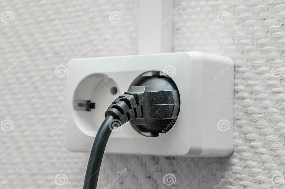 Outlet plug stock photo. Image of simple, rosette, plastic - 25918584