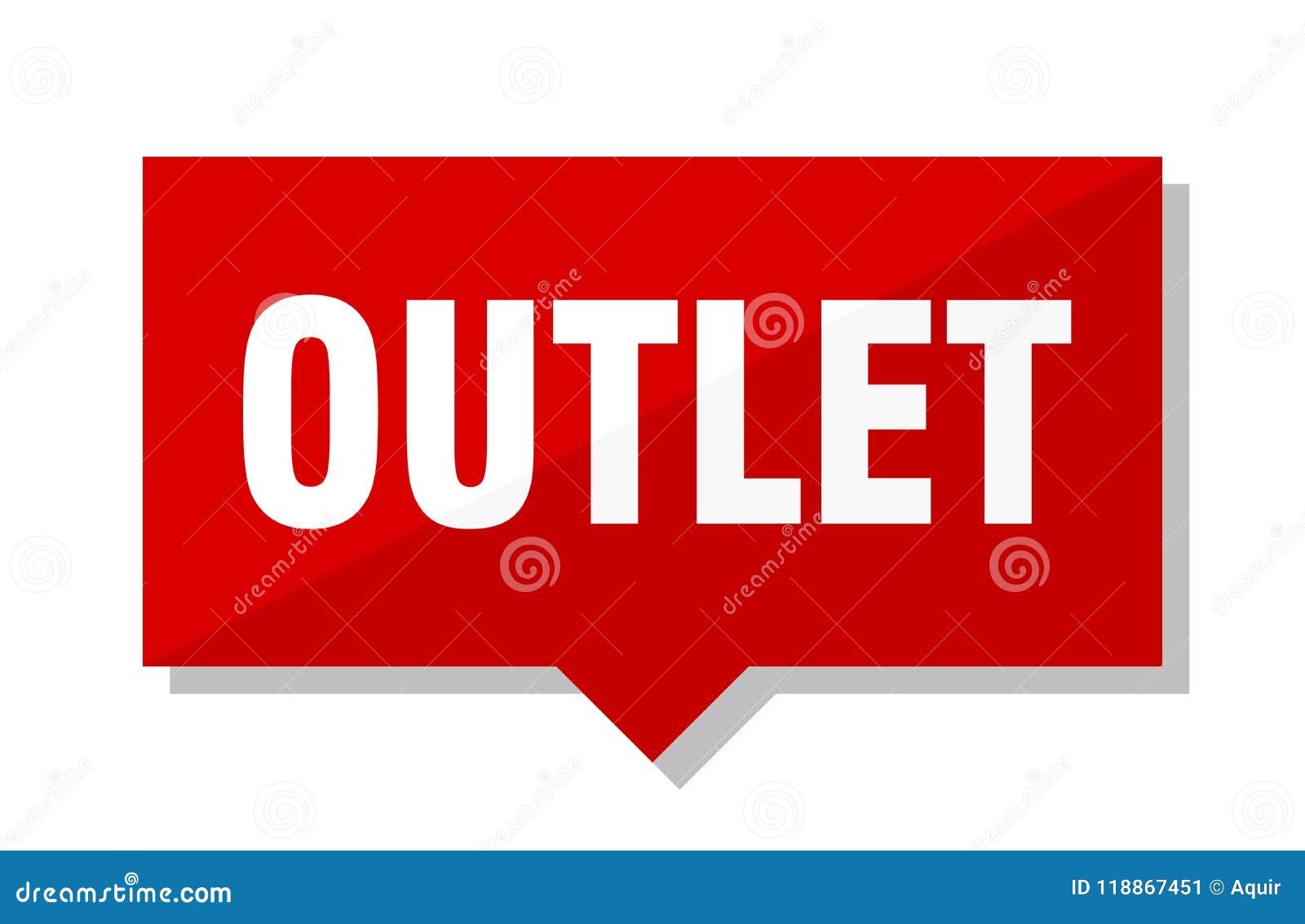 Outlet price tag stock vector. Illustration of mark - 118867451