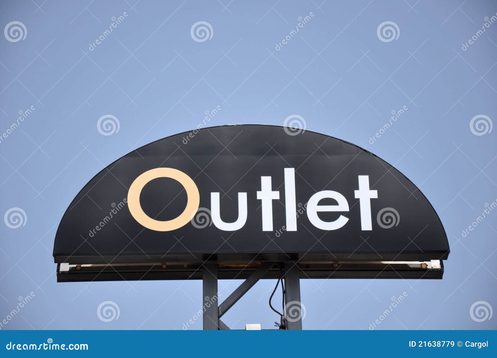 Outlet sign stock image. Image of offer, display, background - 21638779
