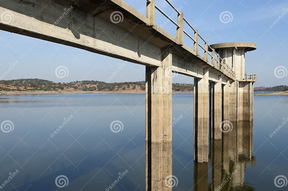 Outlet tower stock photo. Image of lake, supply, rural - 27464766