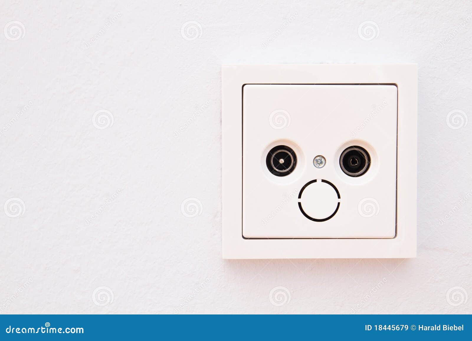 Outlet For TV And Radio Antennas Picture. Image: 18445679