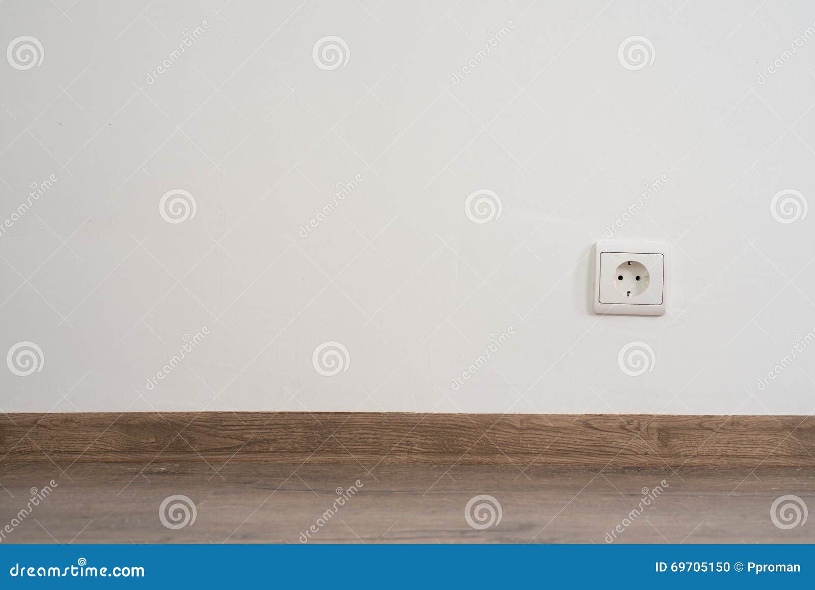 Outlet on wall stock photo. Image of cover, bedroom, baseboard - 69705150