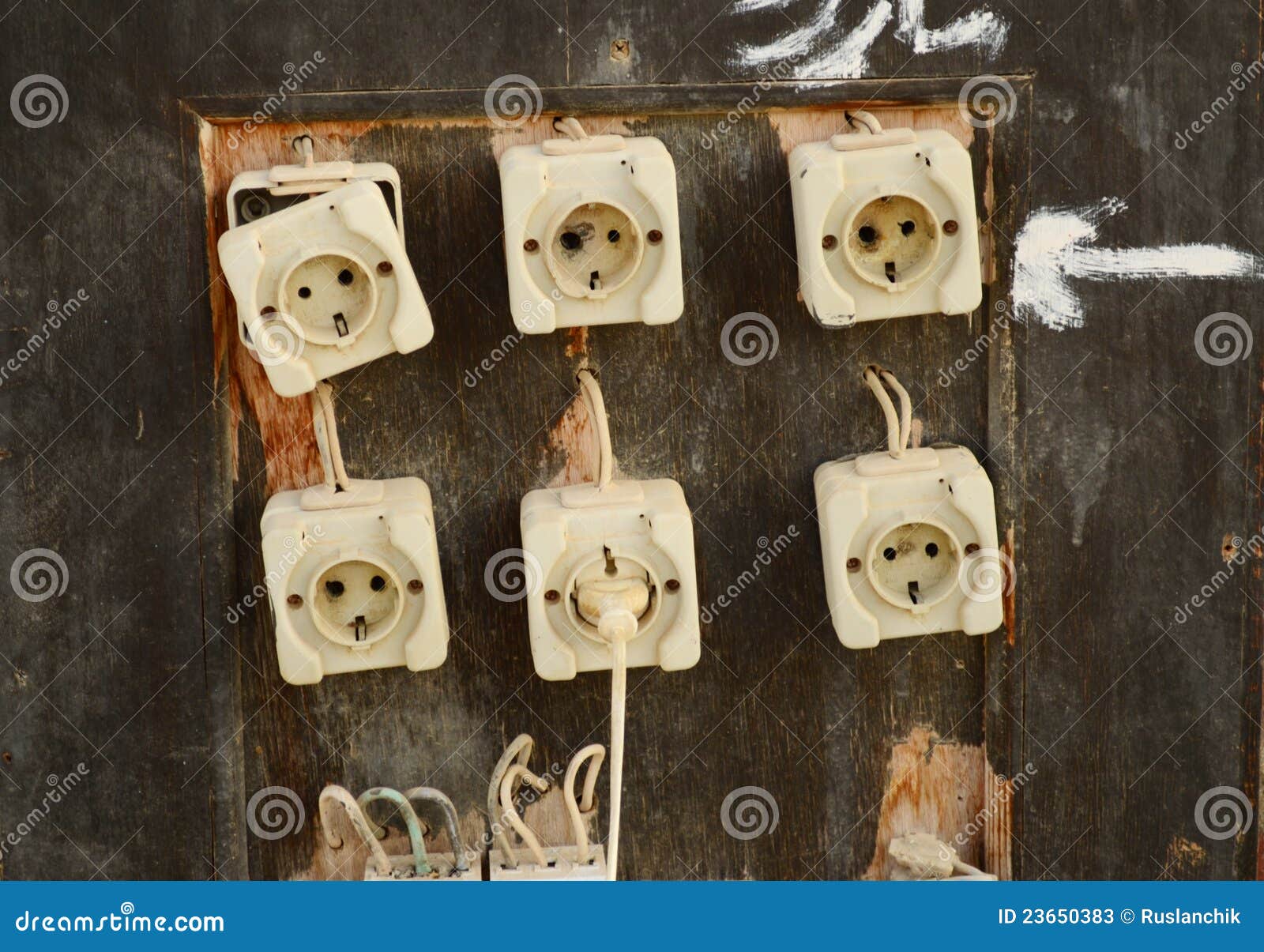Outlets stock image. Image of conduit, decayed, abandoned - 23650383